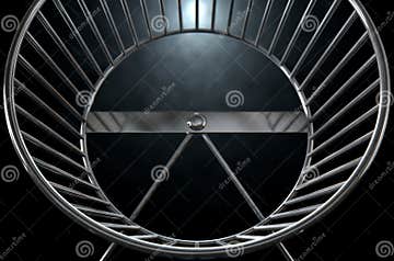 Hamster Wheel Empty stock image. Image of bars, render - 74340231