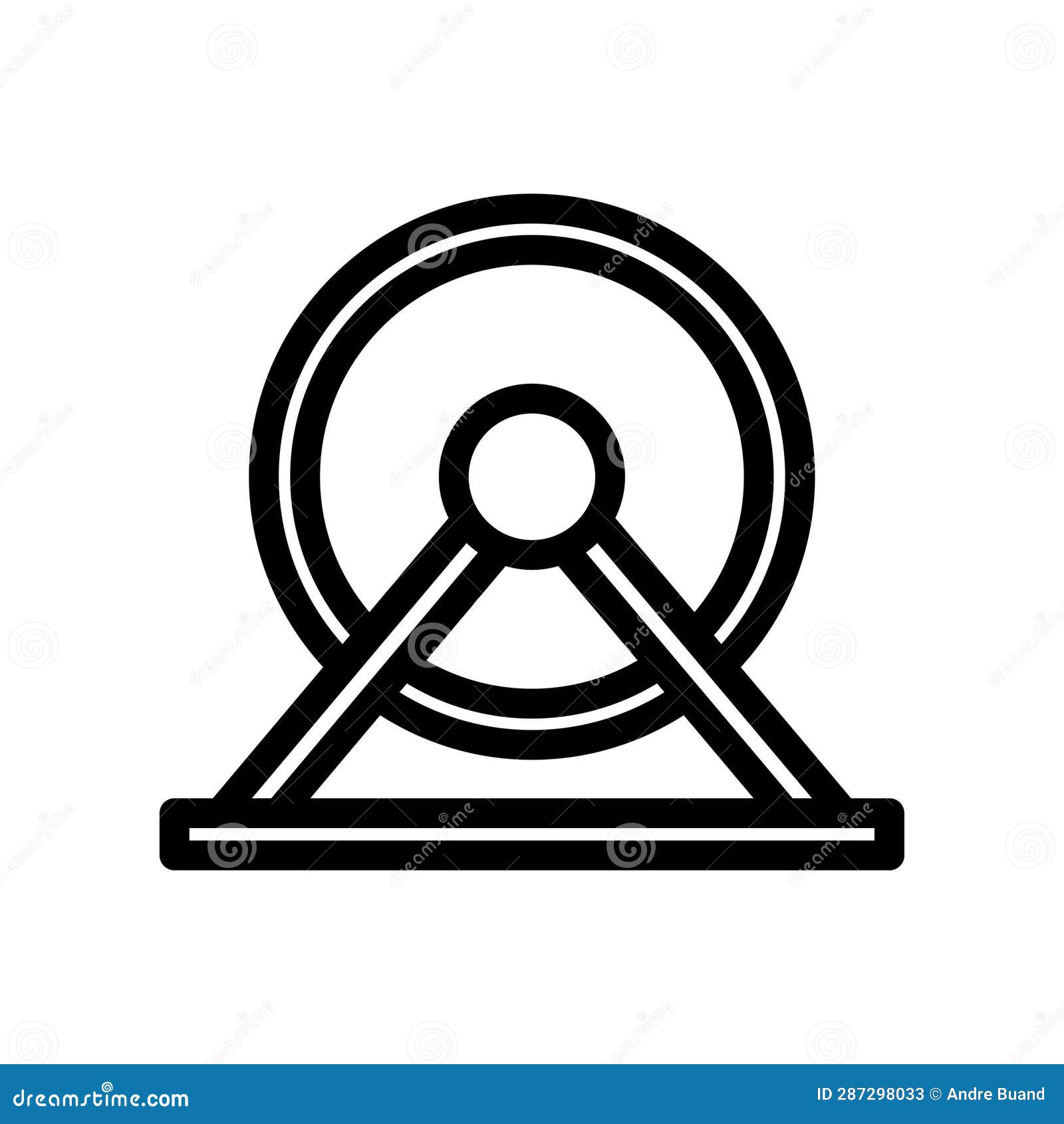 Hamster Wheel Icon Illustration Vector Graphic Stock Vector ...