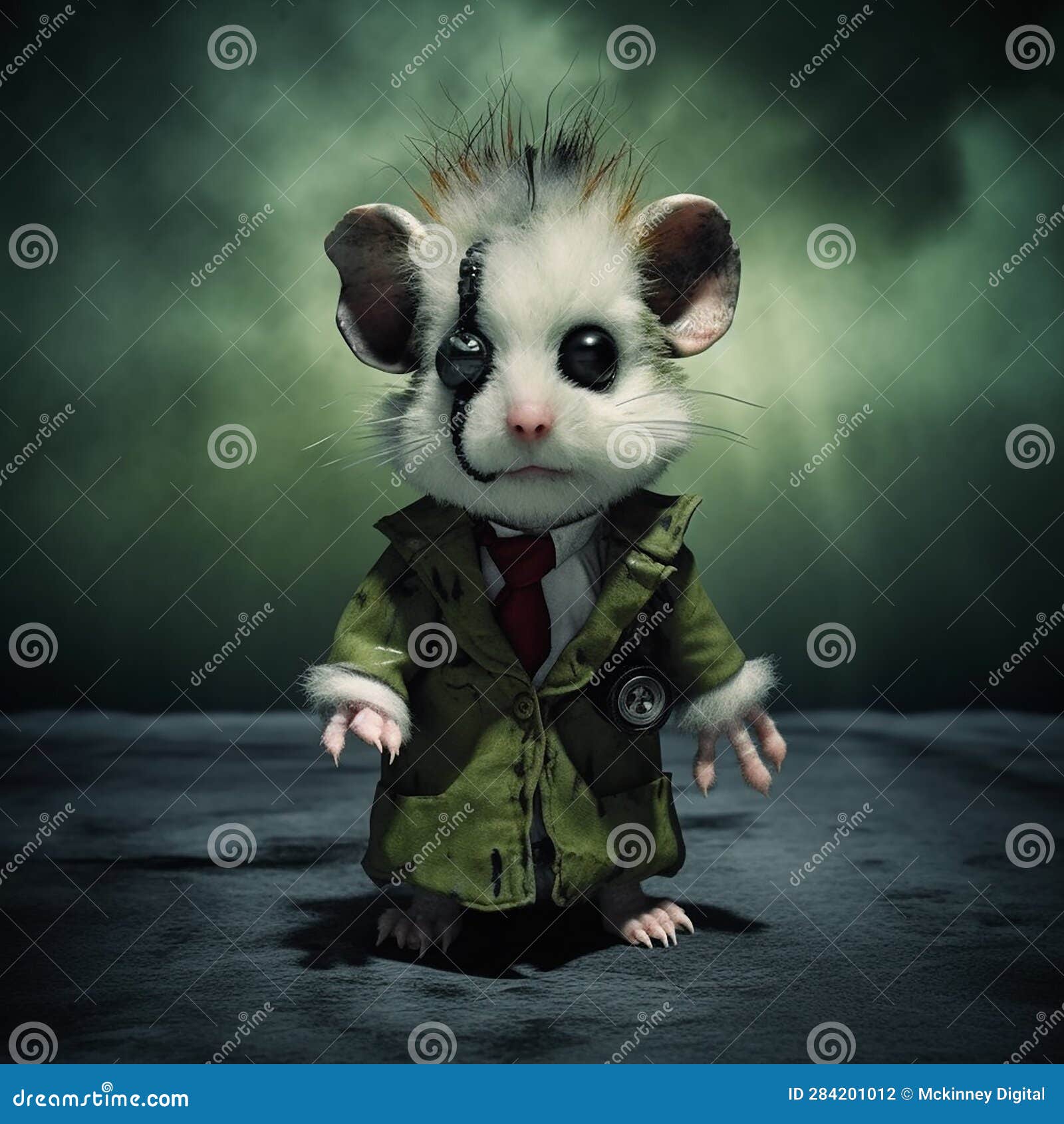 Hamster Zombie Monster with a Frankenstein S Monster Style Appearance ...