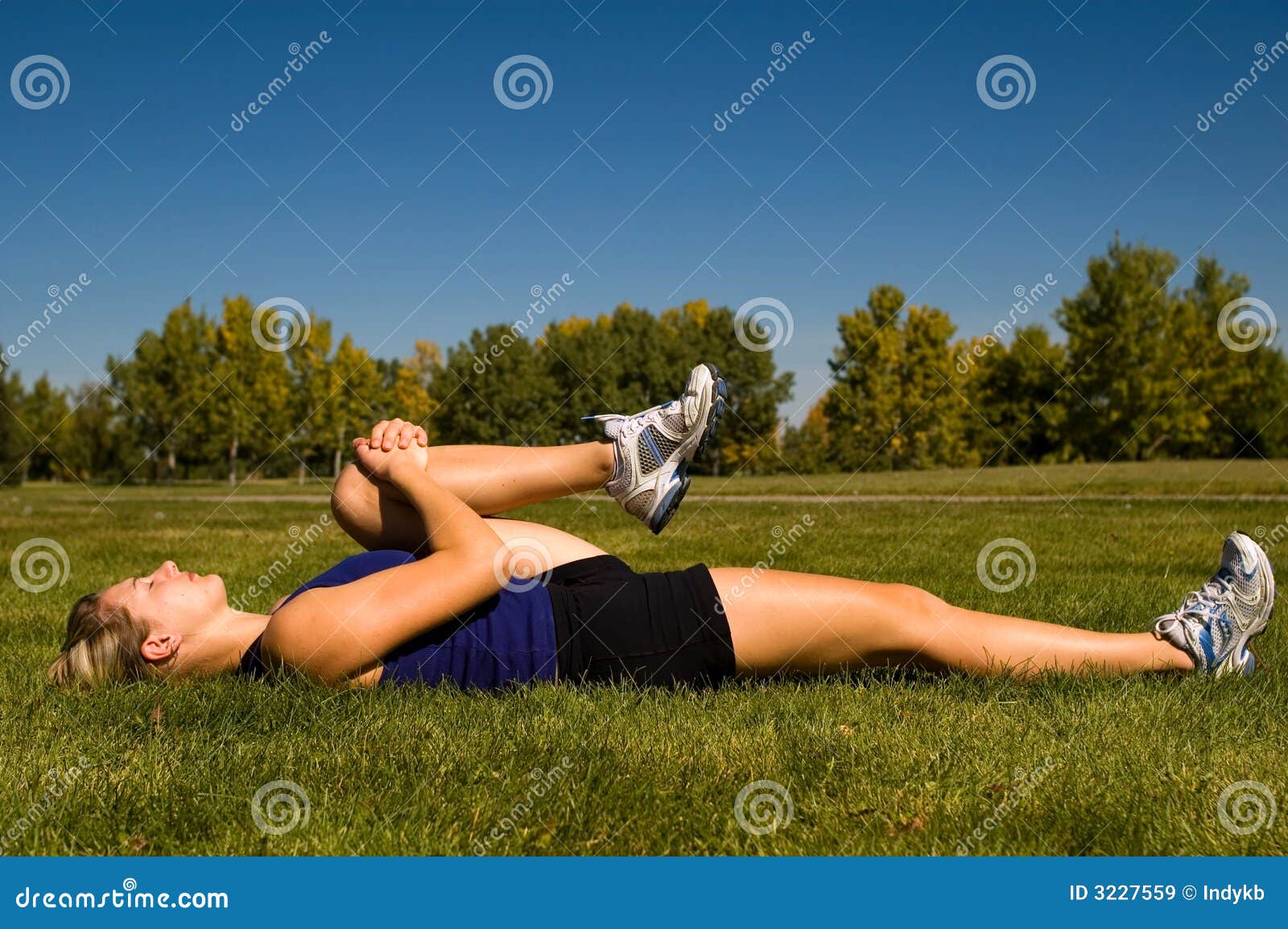 Laying Hamstring Stretch Stock Photos - Free & Royalty-Free Stock ...