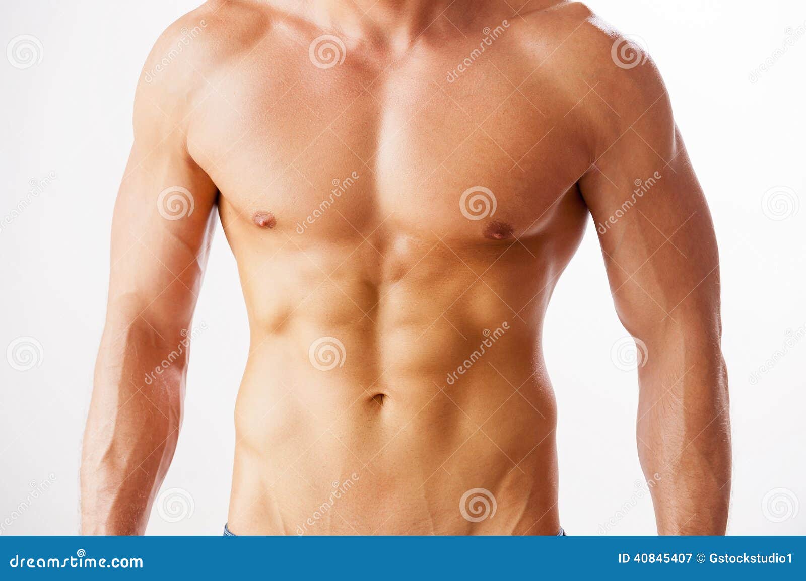 Han Fick Den Perfekta Torson Fotografering för Bildbyråer - Bild av ...