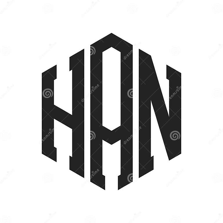 HAN Logo Design. Initial Letter HAN Monogram Logo Using Hexagon Shape ...