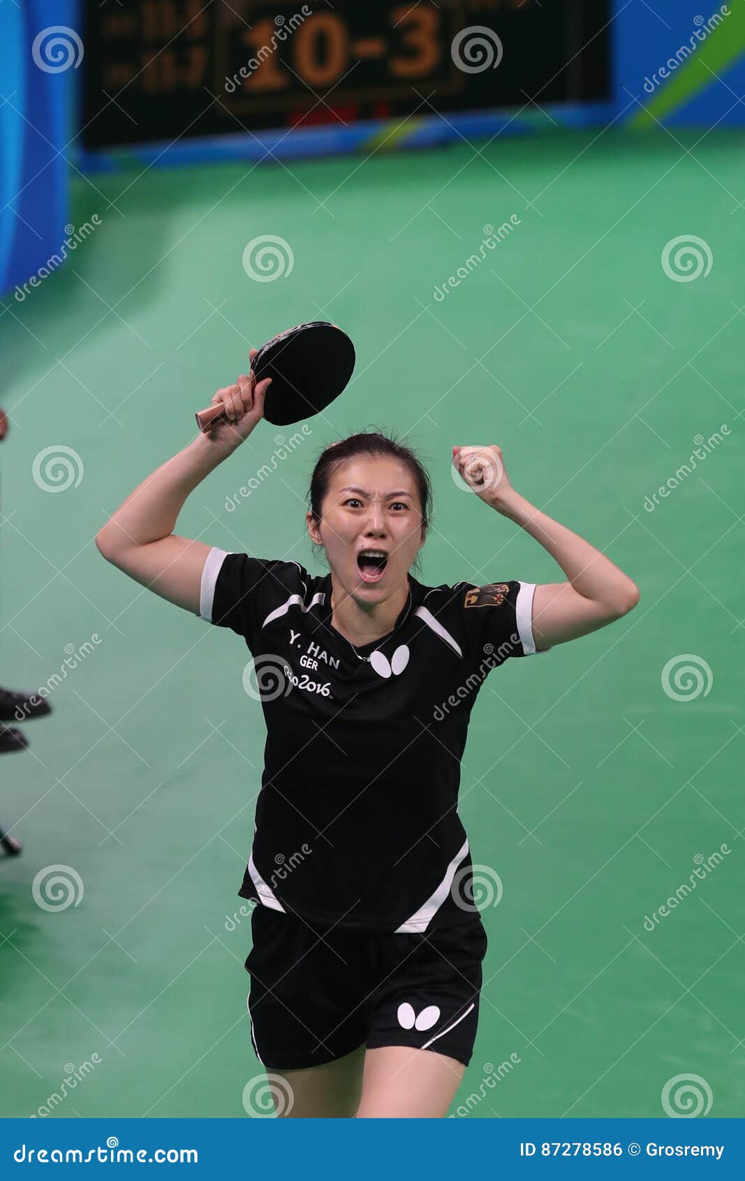 Han Yan at the Olympic Games in Rio 2016. Editorial Photo - Image of ...