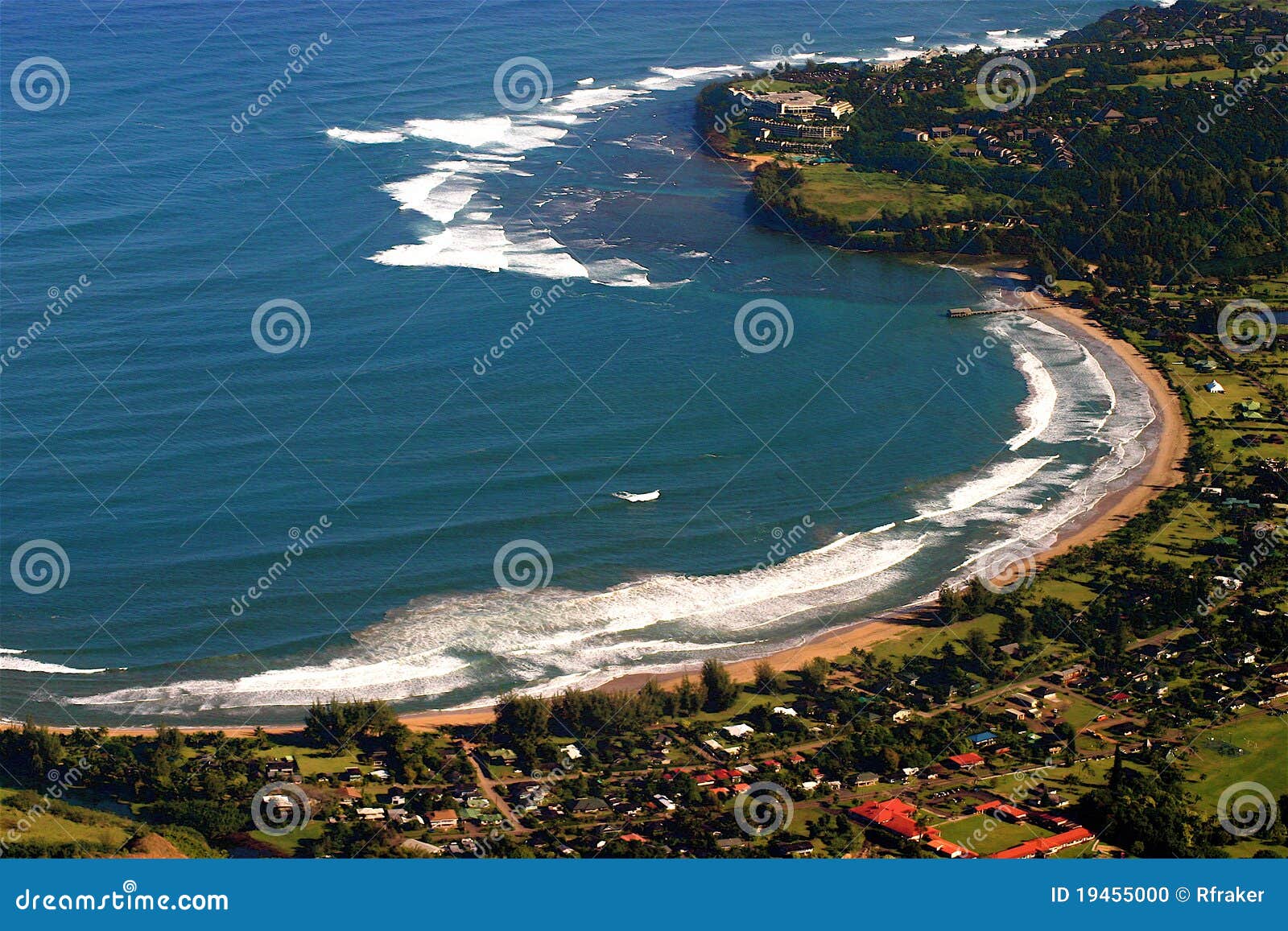 Hanalei bay stock photo. Image of beach, water, travel - 19455000