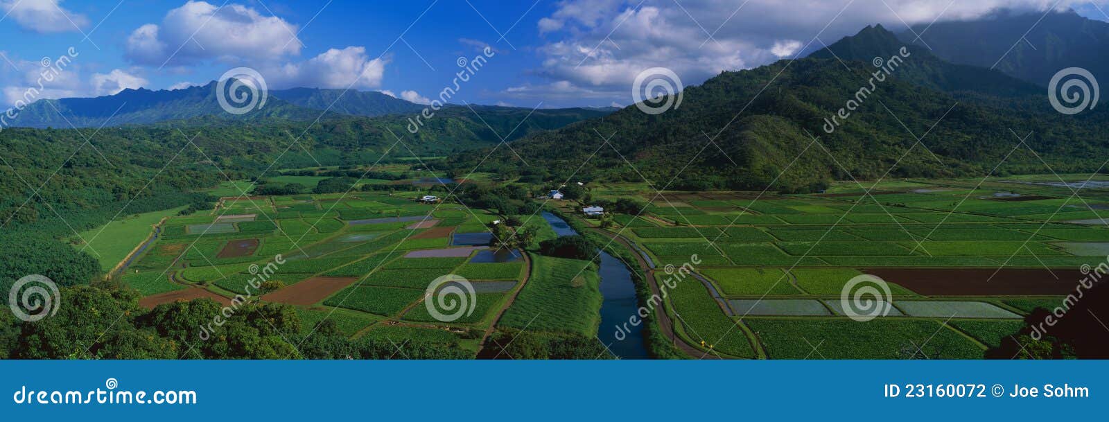 Hanalei Valley Overlook stock photo. Image of panoramic - 23160072
