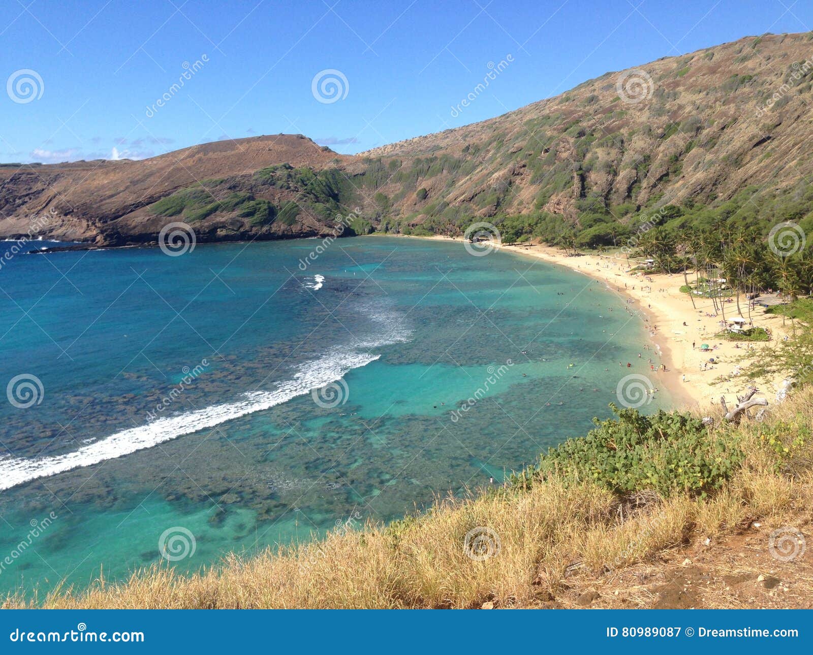 Hanauma Bay Honolulu Hawaii Stock Image - Image of honolulu, hanaumabay ...
