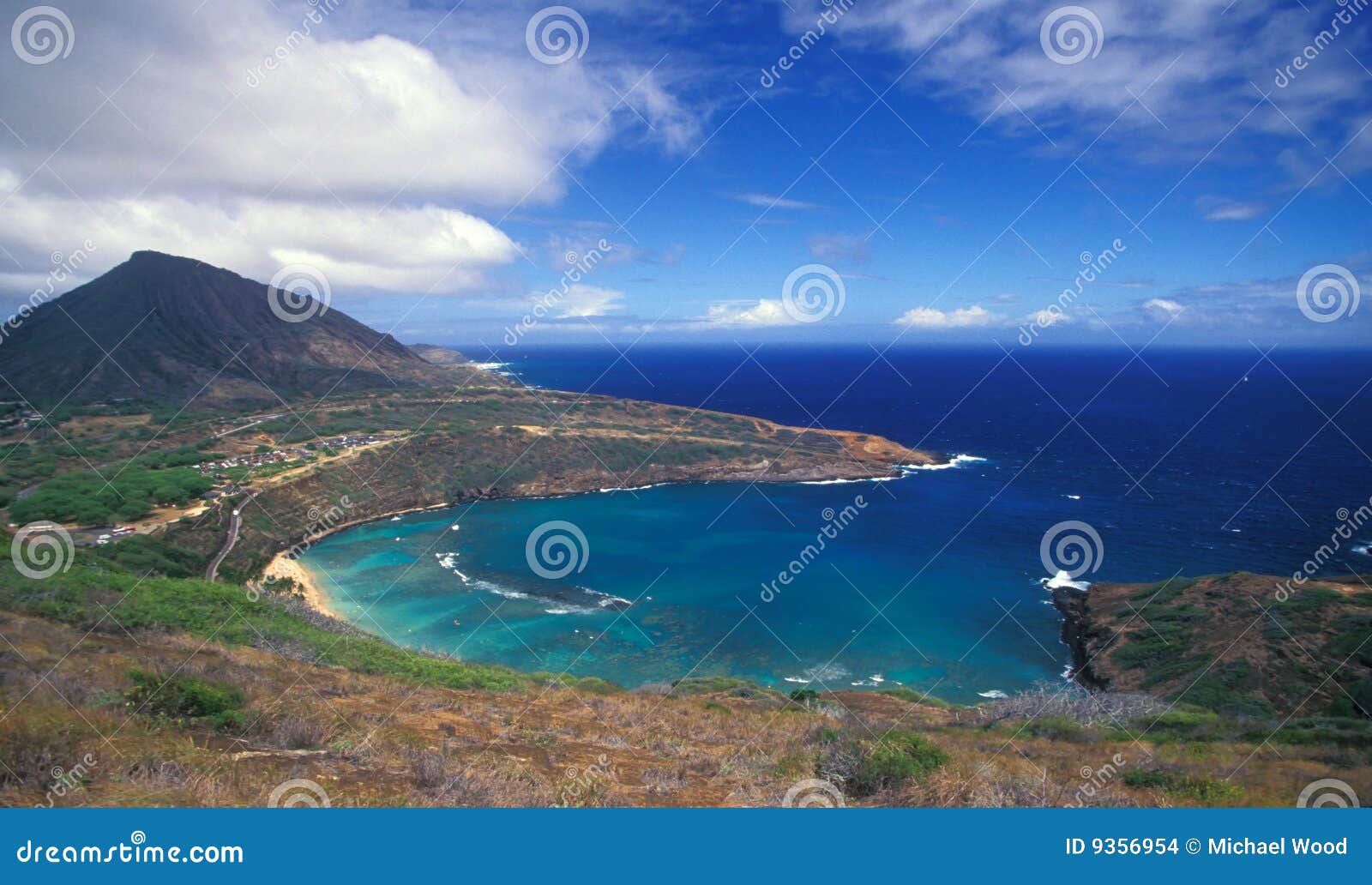 Hanauma Bay Panoramic stock photo. Image of fields, coastline - 9356954
