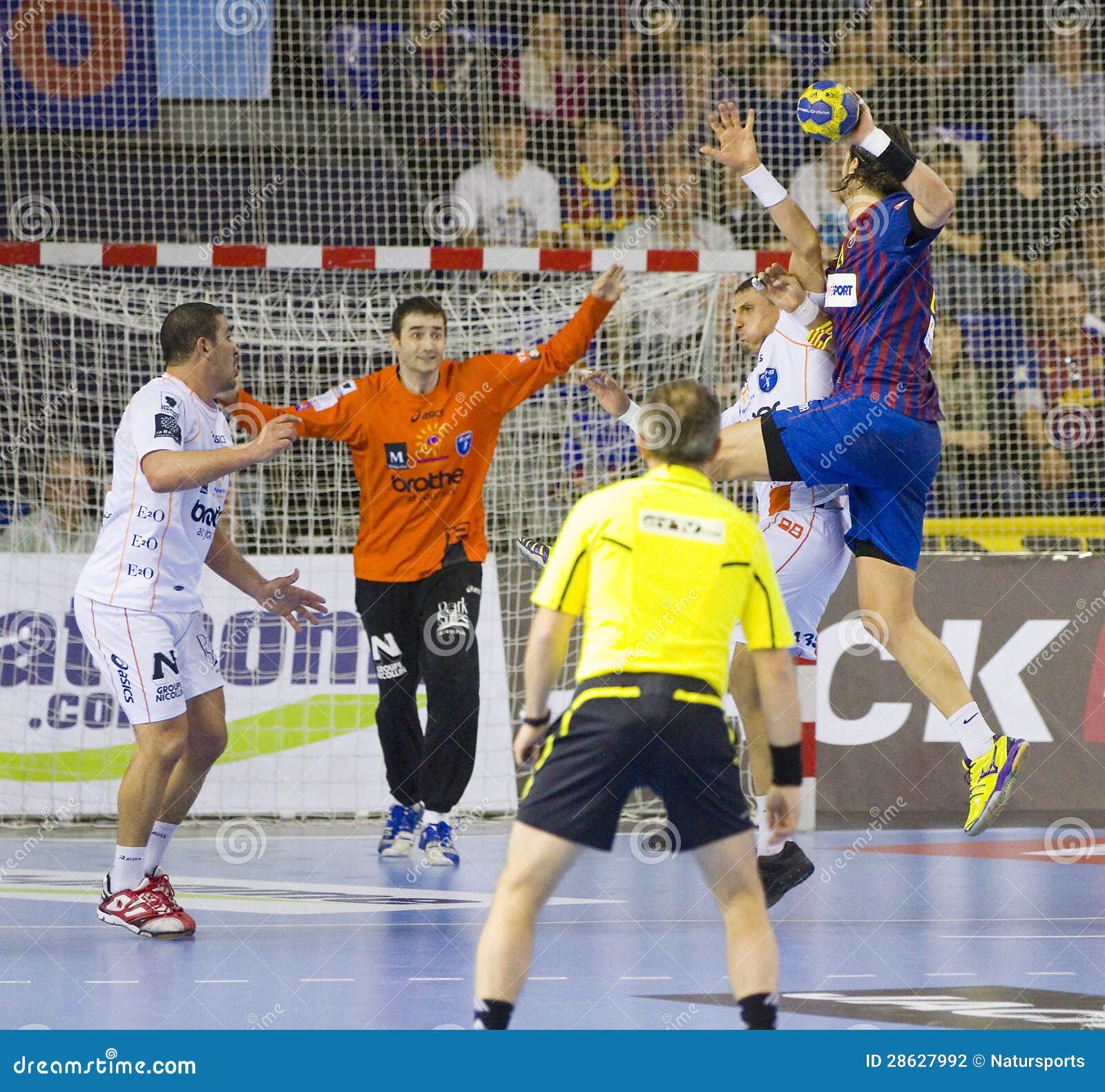 Hanball goal action editorial photography. Image of nagy - 28627992