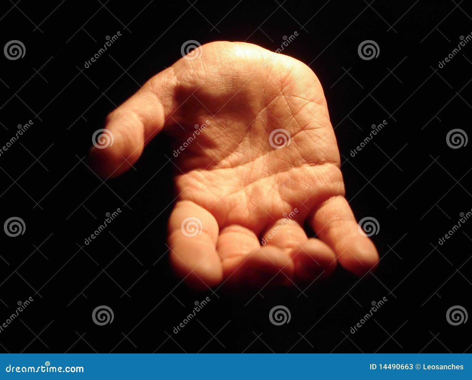Hand stock image. Image of extended, hand, black, young - 14490663