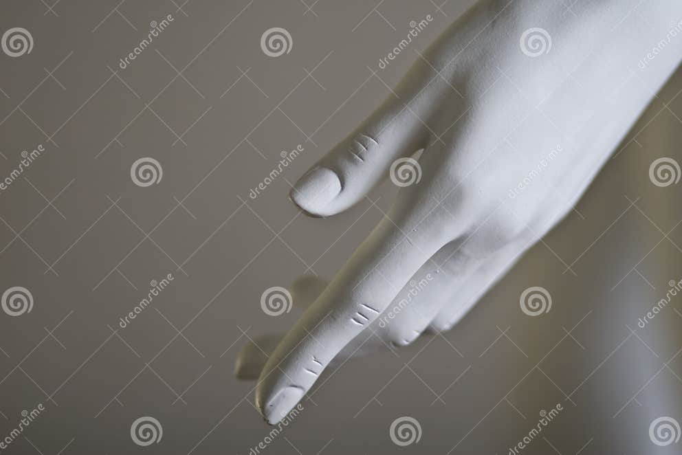 Hand stock image. Image of sculpture, contrast, dummy - 6029927