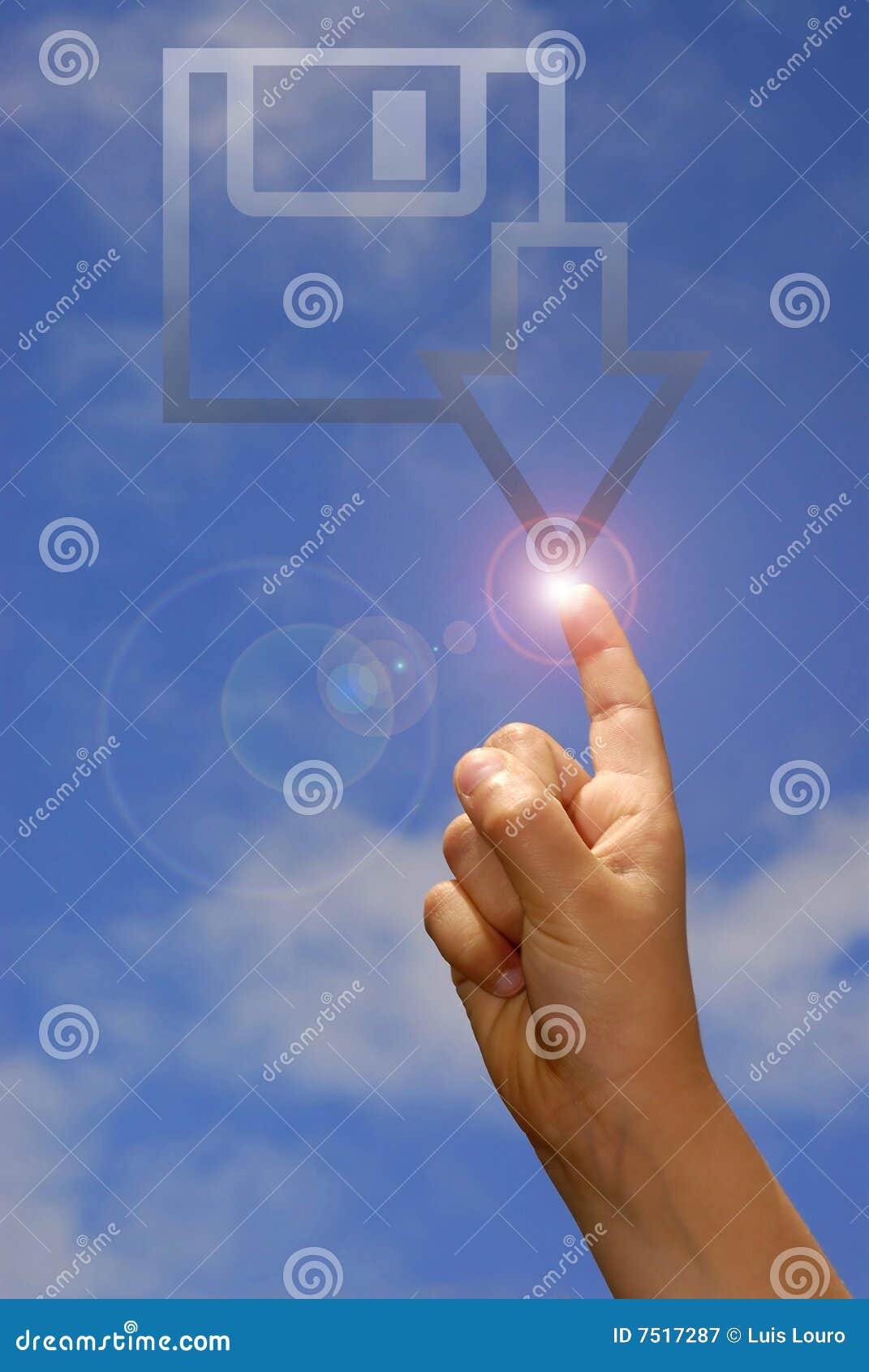 Hand stock image. Image of screen, copyspace, office, technology - 7517287