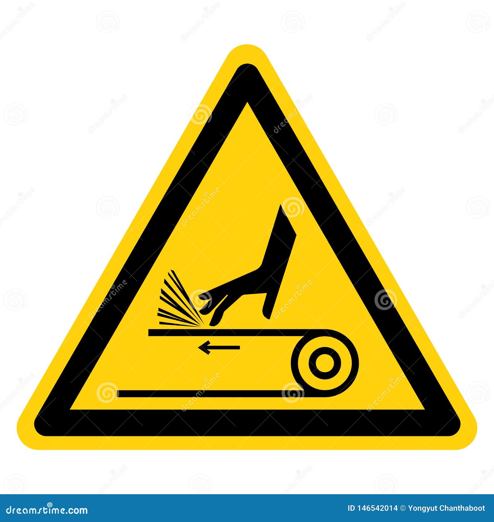 Hand Abrasion Belt Drive Symbol Sign Isolate On White Background,Vector ...