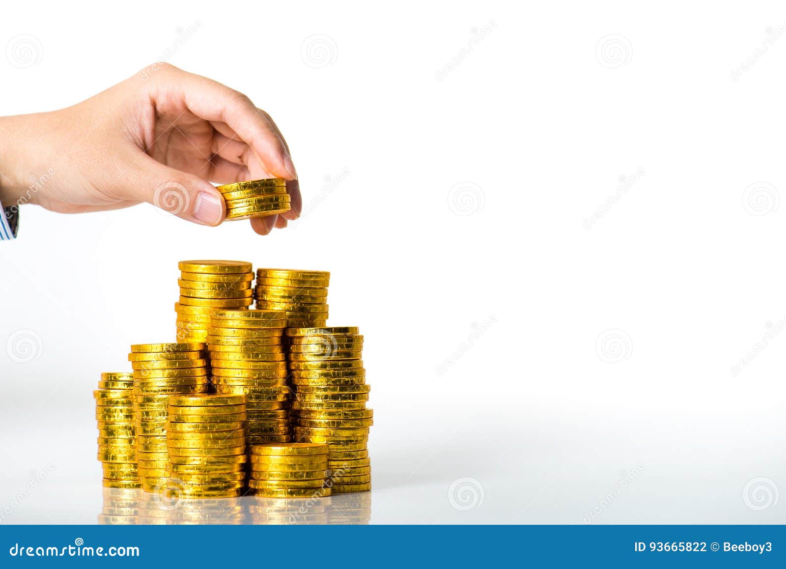 Hand accumulating money stock photo. Image of save, hope - 93665822