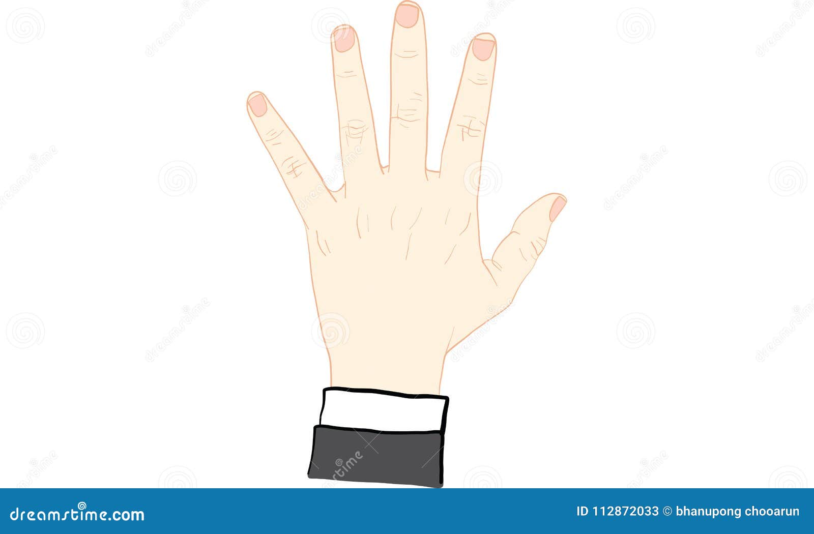 Hand action vector stock illustration. Illustration of isolated - 112872033