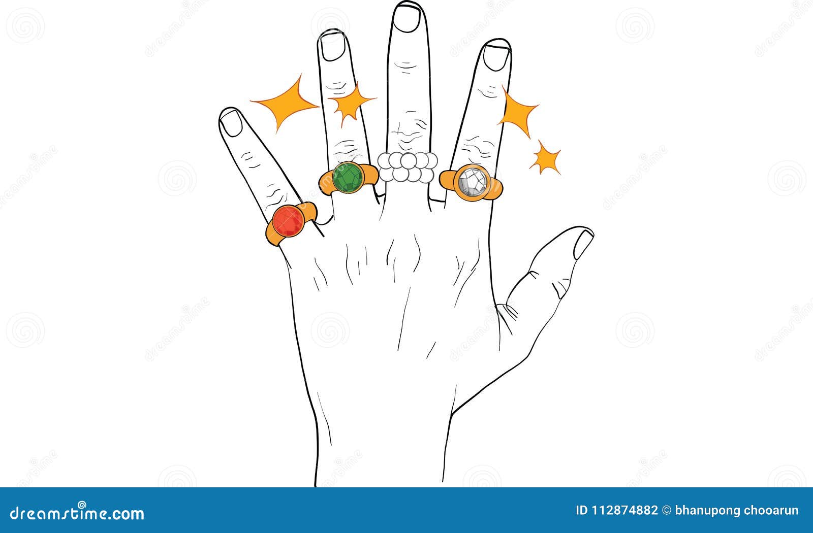 Hand action vector stock vector. Illustration of hand - 112874882
