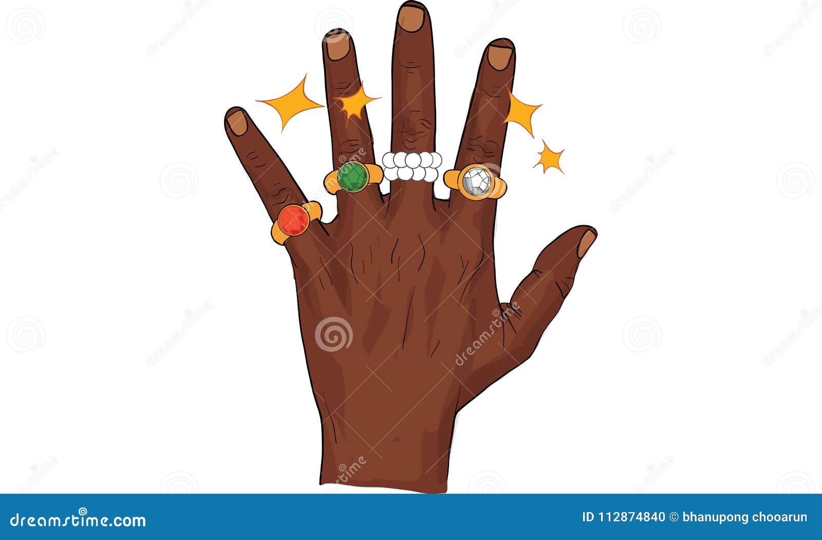 Hand action vector stock vector. Illustration of click - 112874840