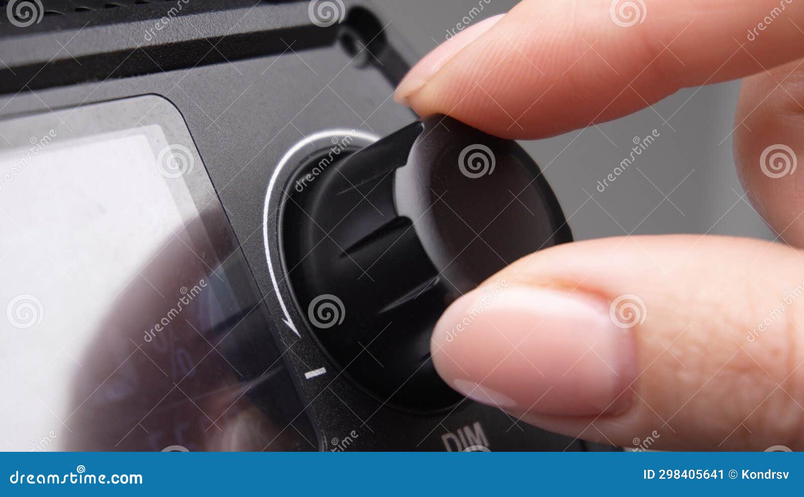 Hand Adjusts Studio Light Power Dial. Stock Image - Image of accessible ...