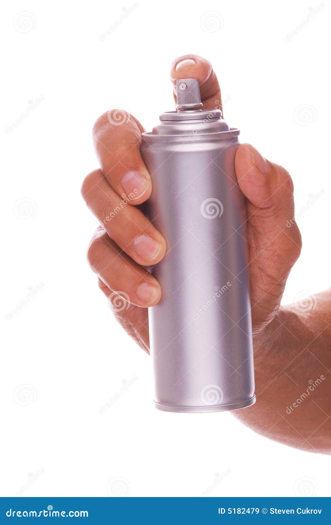 Hand and Aerosol Can stock image. Image of spraycan, male - 5182479