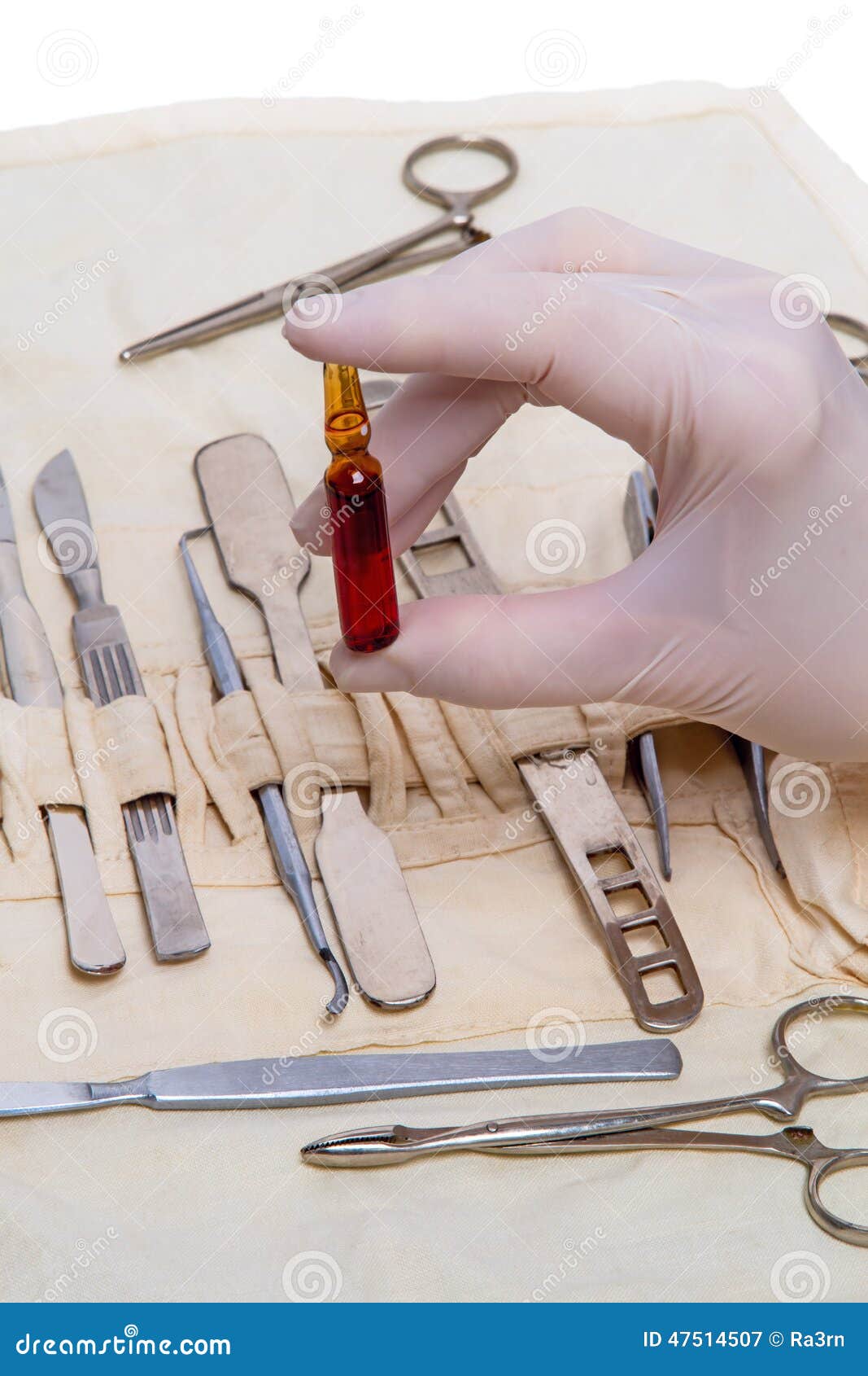 Hand with an ampoule stock image. Image of scalpel, rubber - 47514507