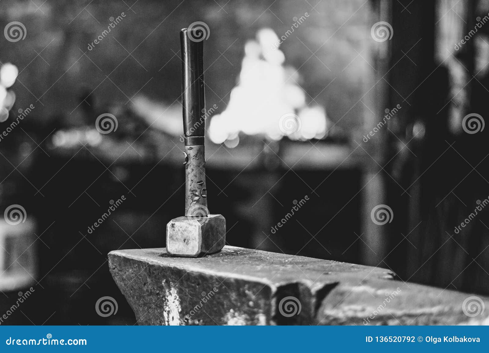 Tools in the forge stock photo. Image of medieval, manual - 136520792