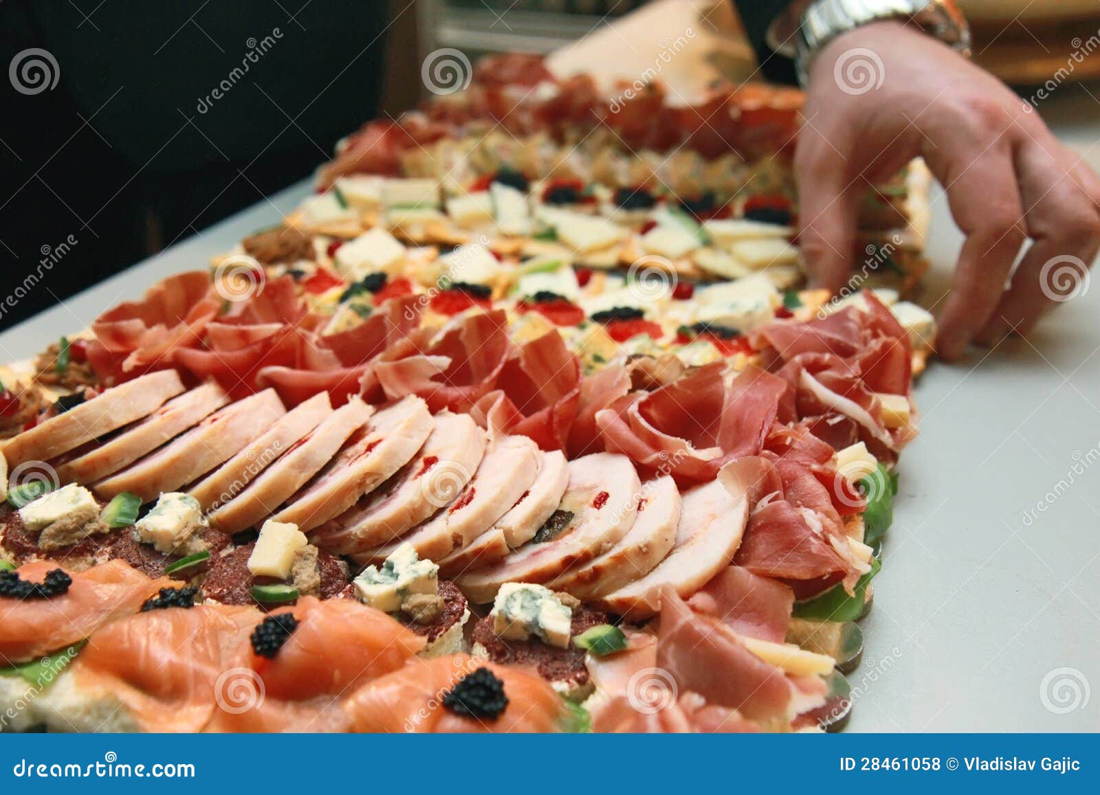 Hand and appetizer stock photo. Image of fresh, fruit - 28461058