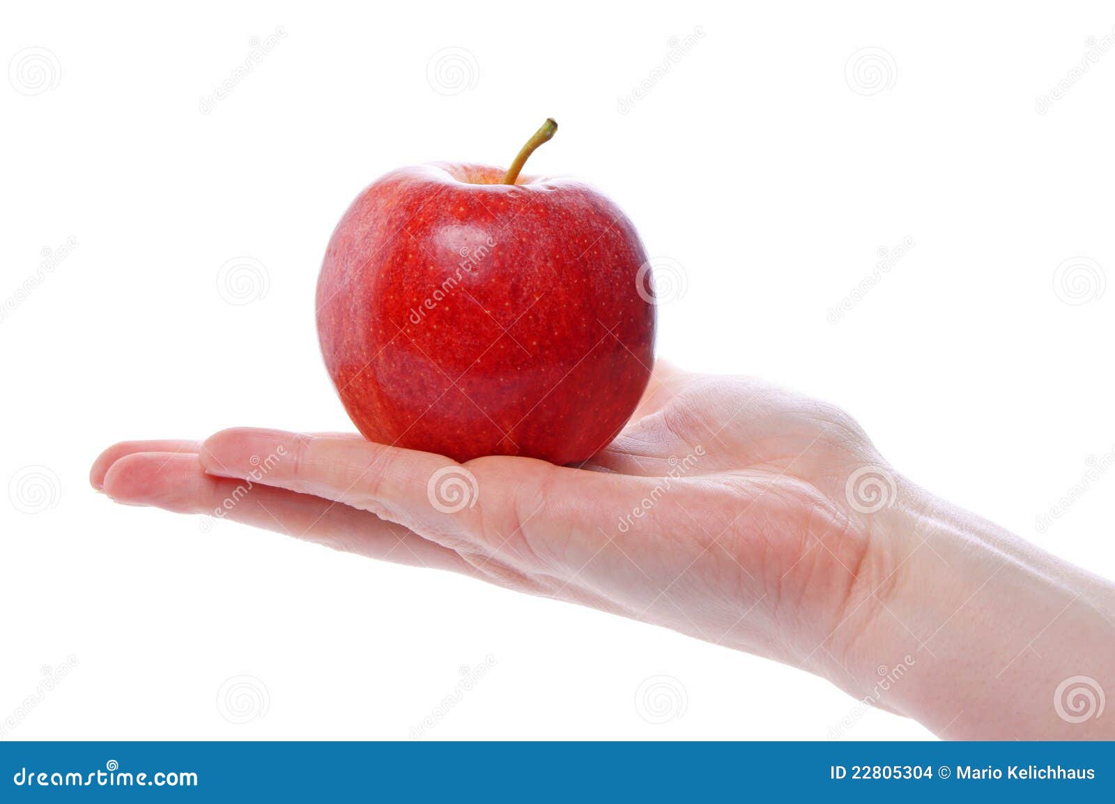 Hand and apple stock photo. Image of apple, food, juicy - 22805304