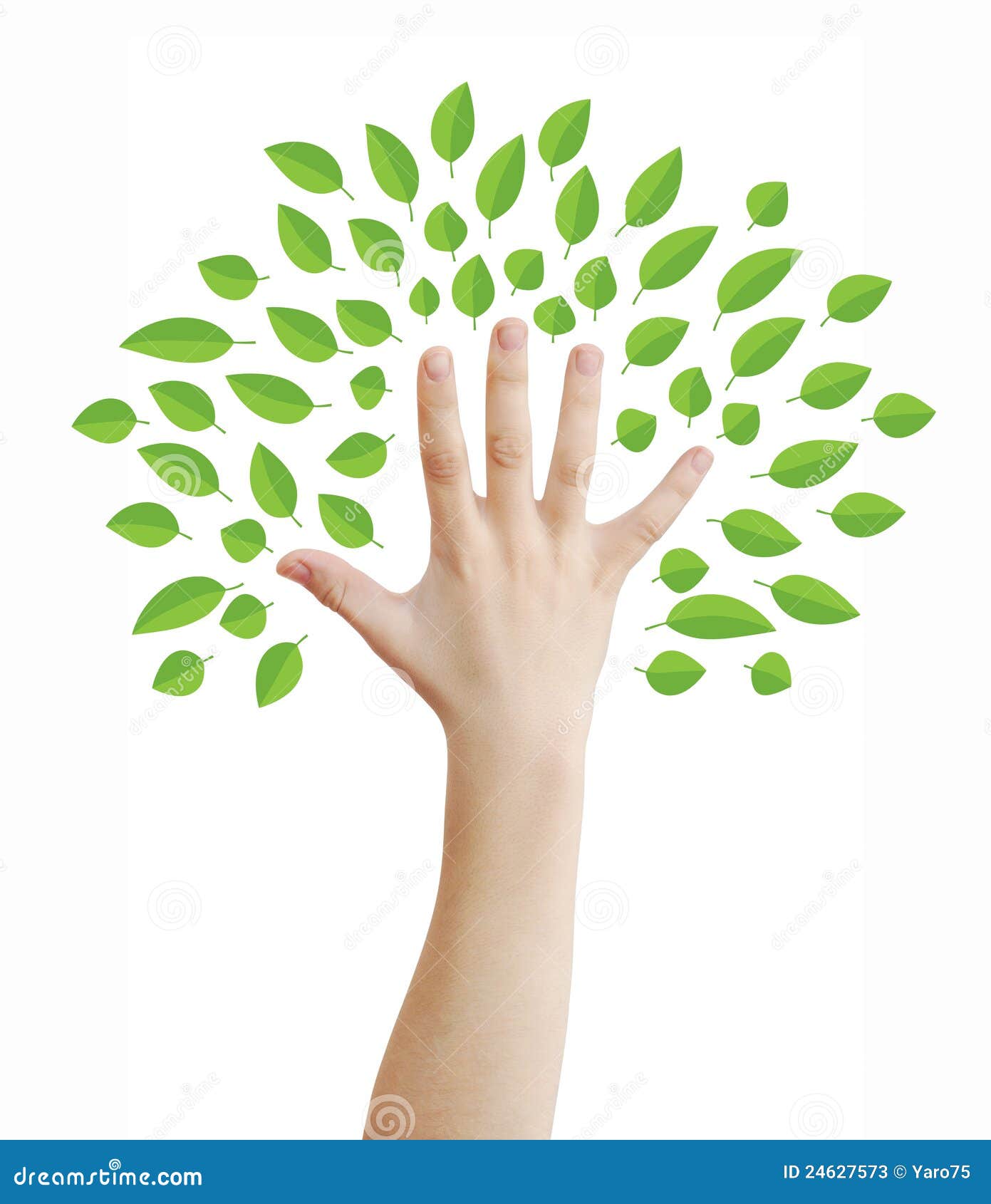 Hand as tree stock image. Image of gardening, conservation - 24627573