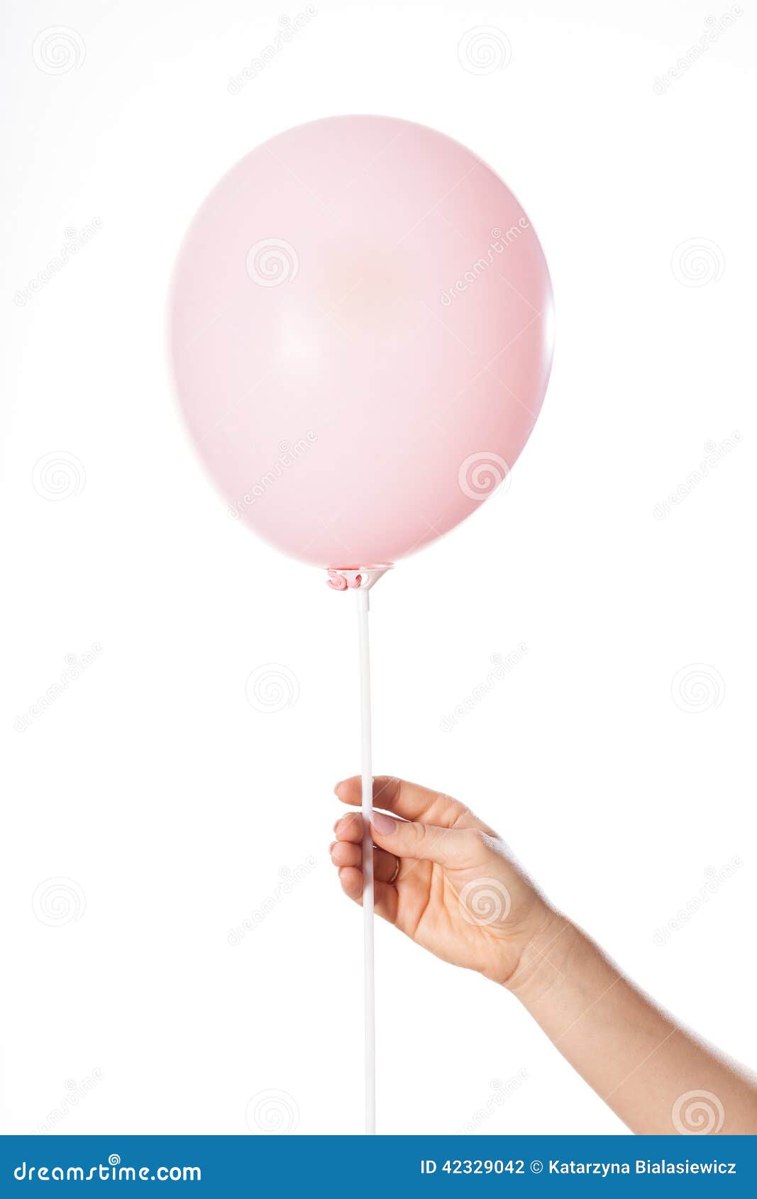 Hand with baloon stock photo. Image of play, birthday - 42329042