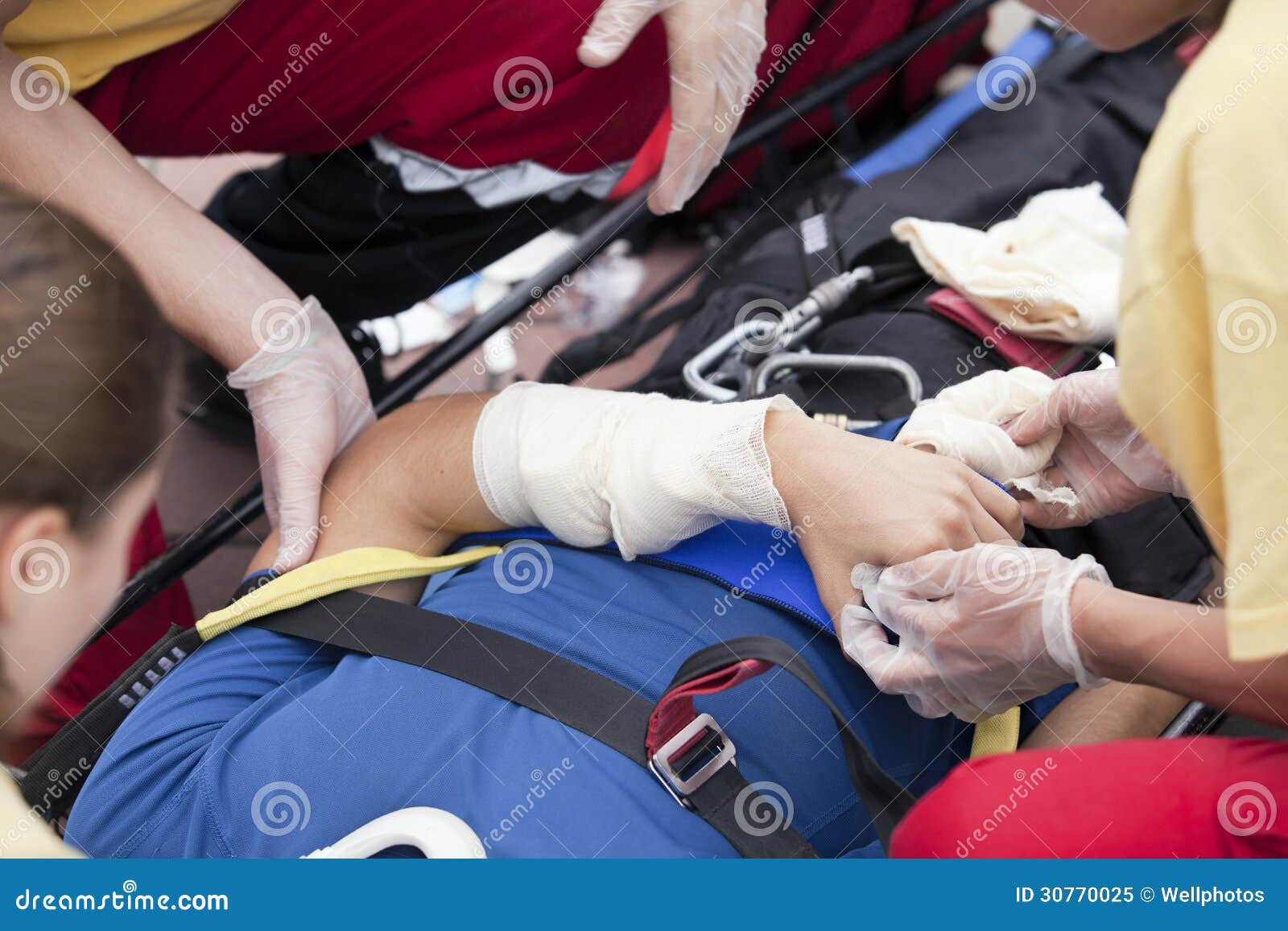Hand bandaging stock image. Image of medical, care, injured - 30770025