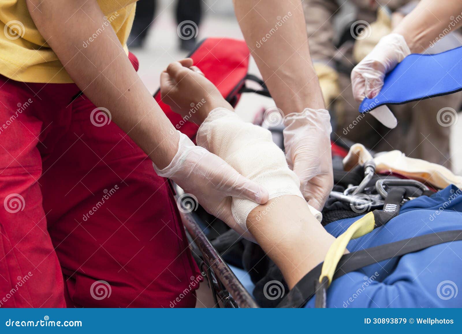 Hand bandaging stock image. Image of protective, medicine - 30893879