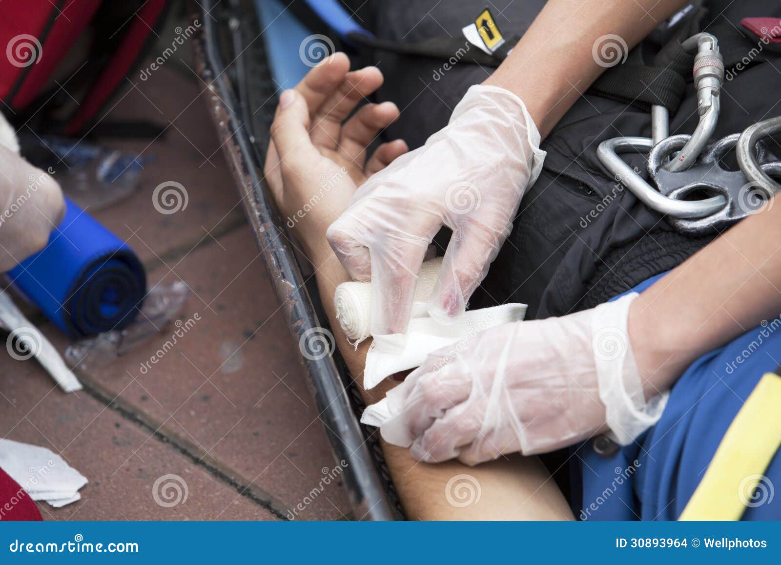 Hand bandaging stock photo. Image of injury, help, protective - 30893964