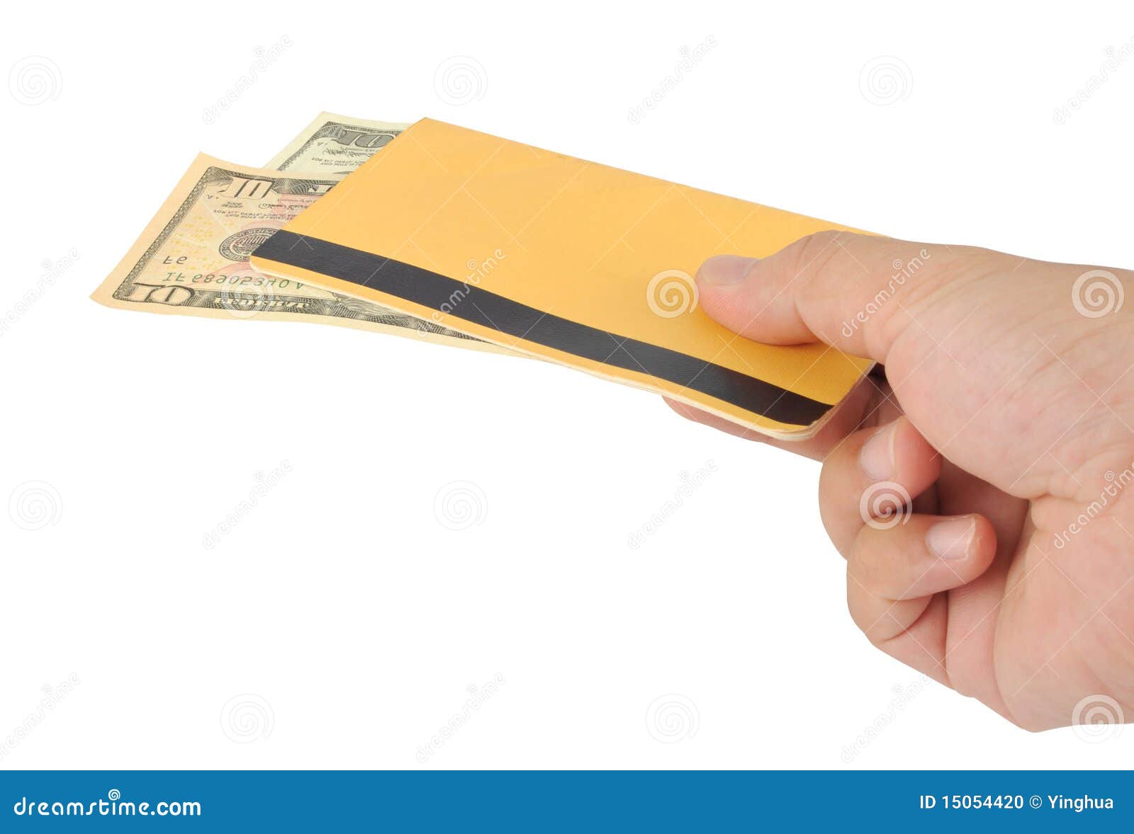 Hand with bank book stock photo. Image of crisis, encash - 15054420
