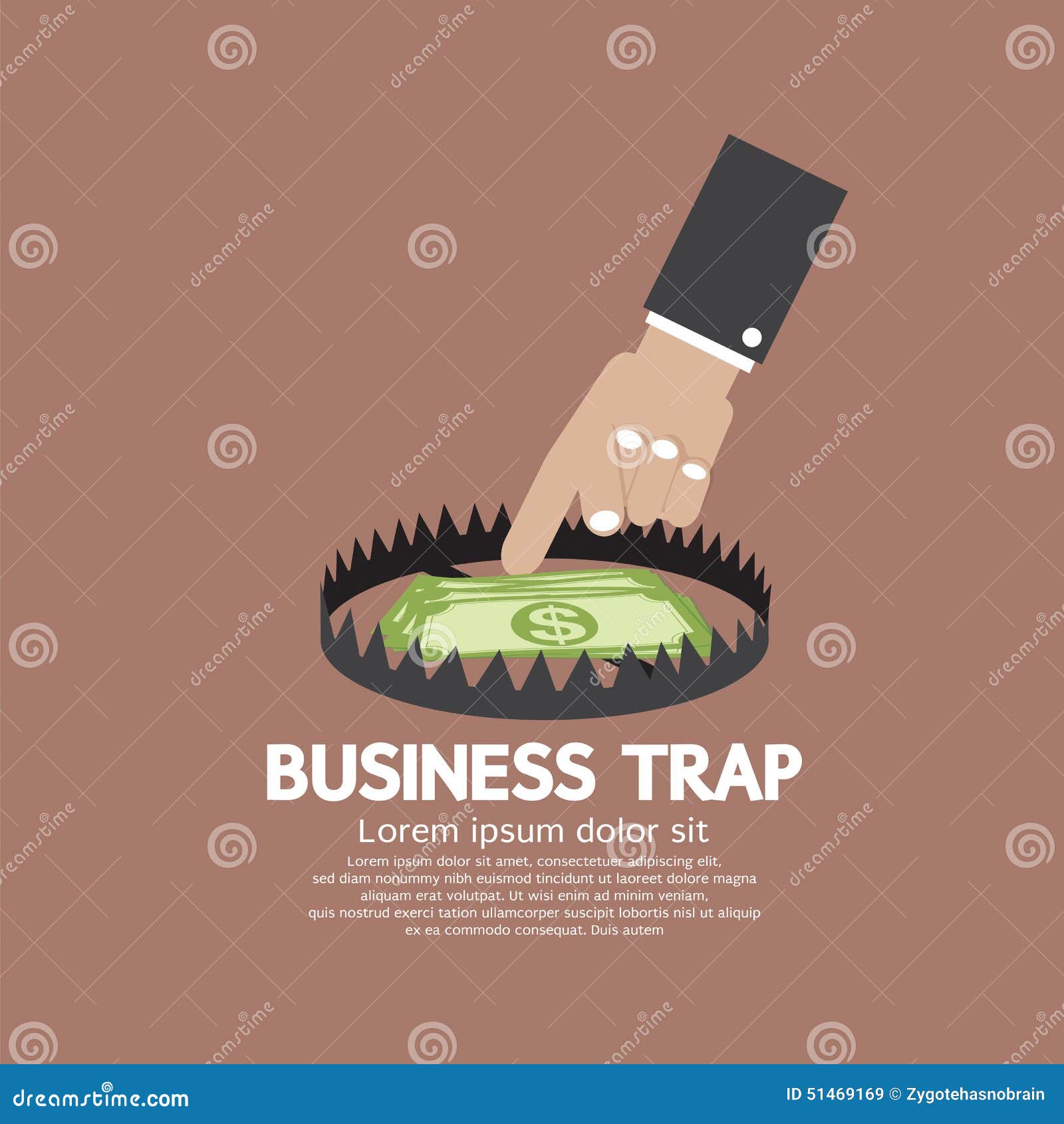 Business Trap Cartoon Vector | CartoonDealer.com #46703729