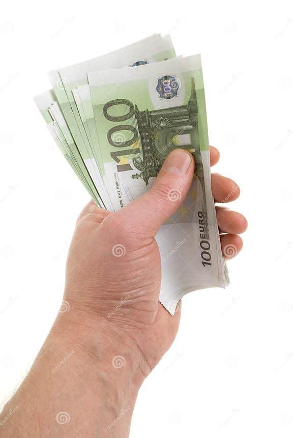 Hand with banknotes stock photo. Image of people, money - 18313704