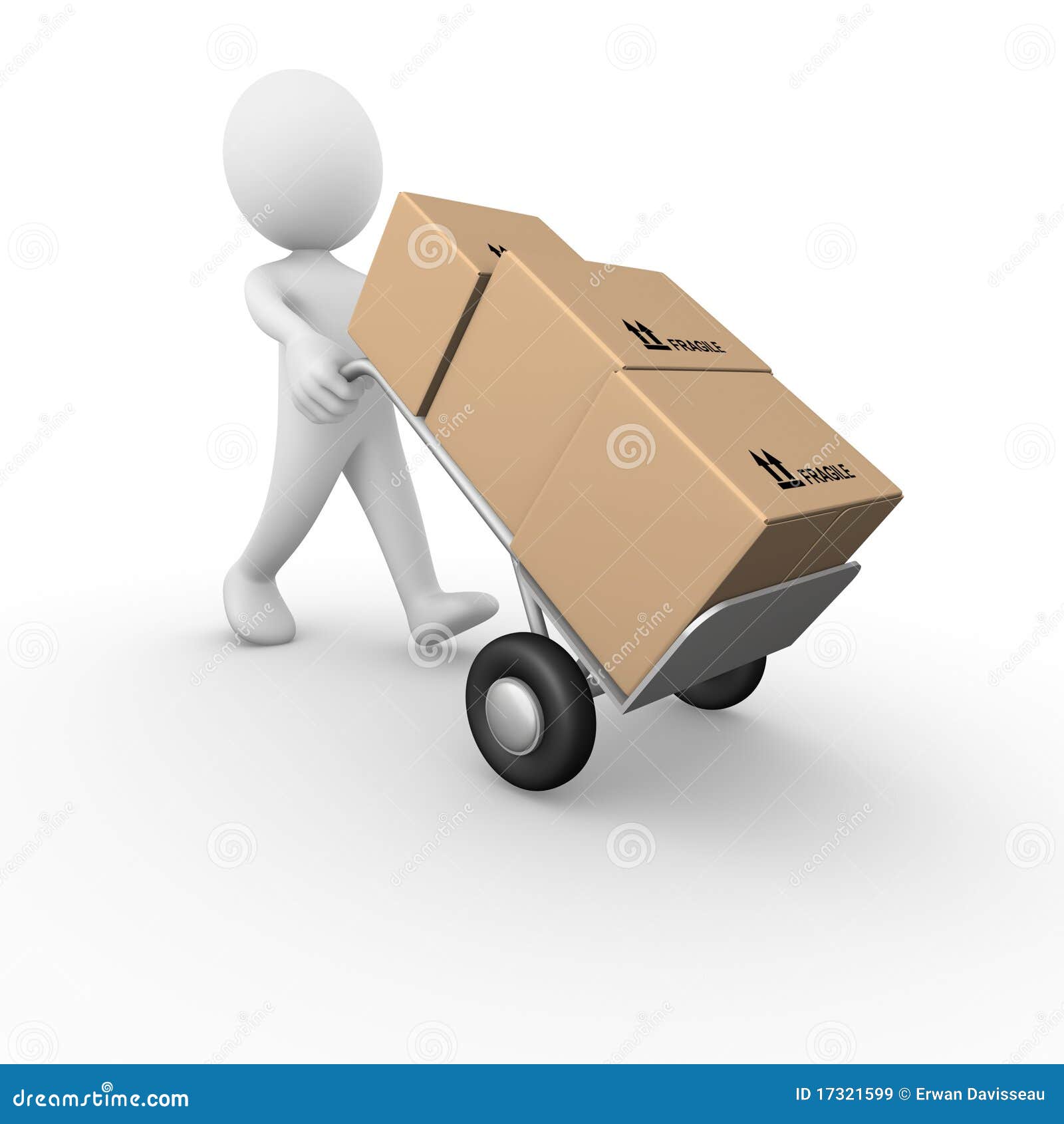Hand barrow truck stock illustration. Illustration of ordering - 17321599