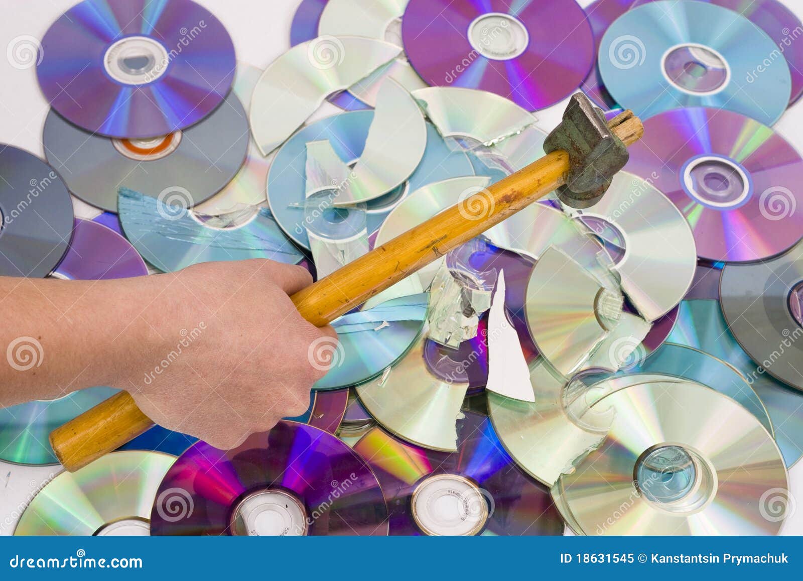 Hand beating out cd stock image. Image of broken, loss - 18631545