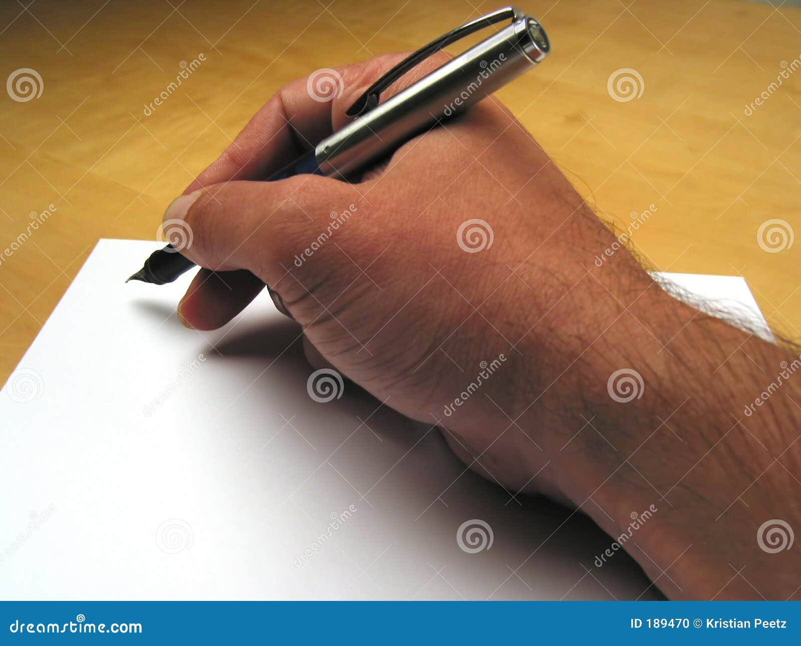 Hand beginning to write stock photo. Image of handwriting - 189470