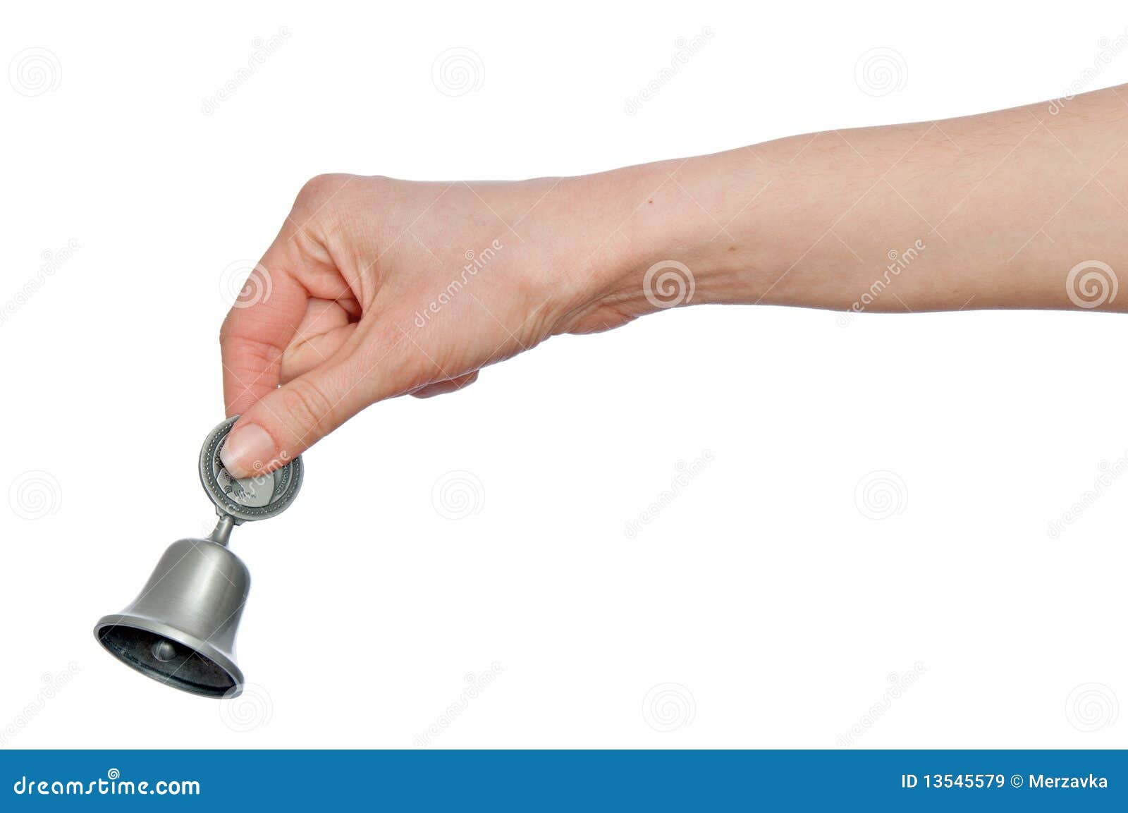 Hand bell stock image. Image of education, ringing, ding - 13545579