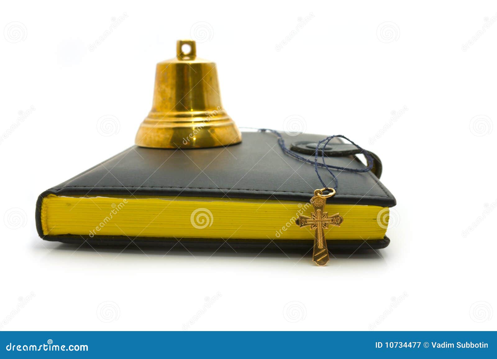 Hand Bell, Dagger and the Bible Stock Image - Image of religion ...