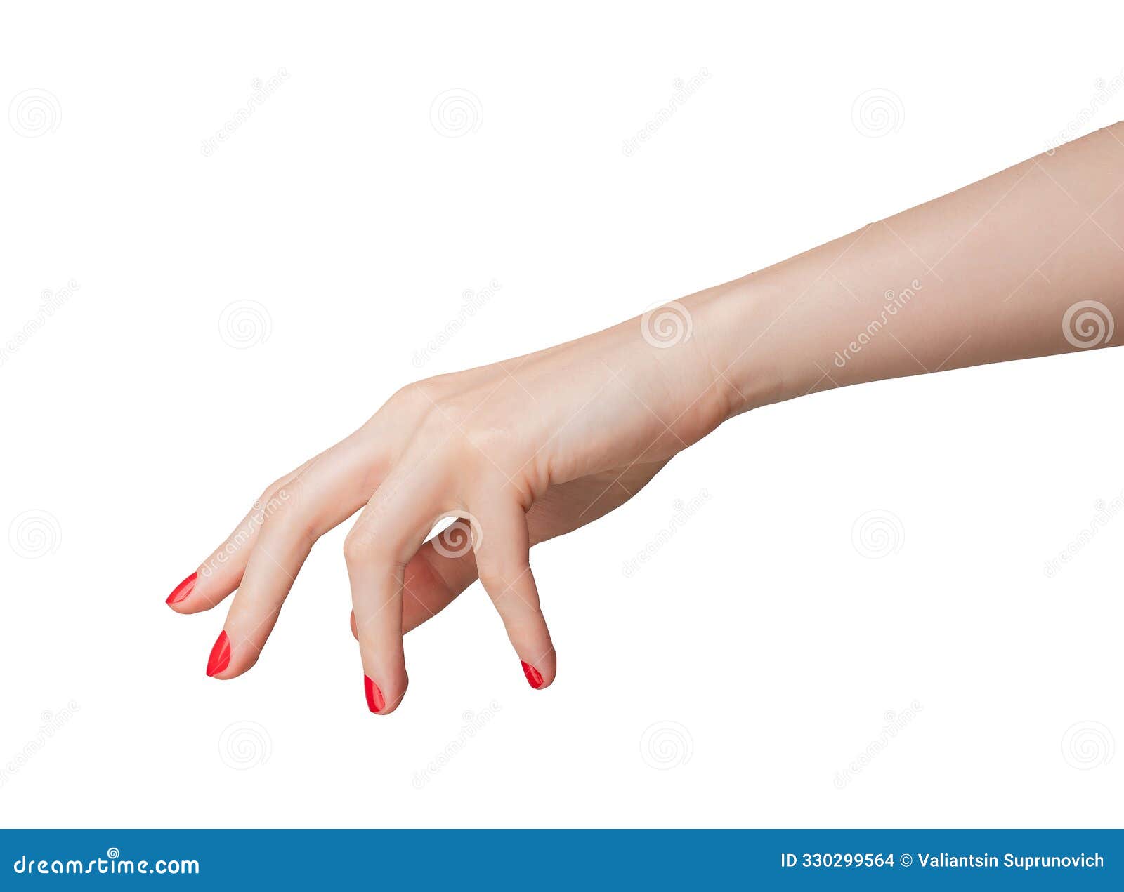 Hand with a Bent Finger, Pointing and Gesturing As If Clicking an ...