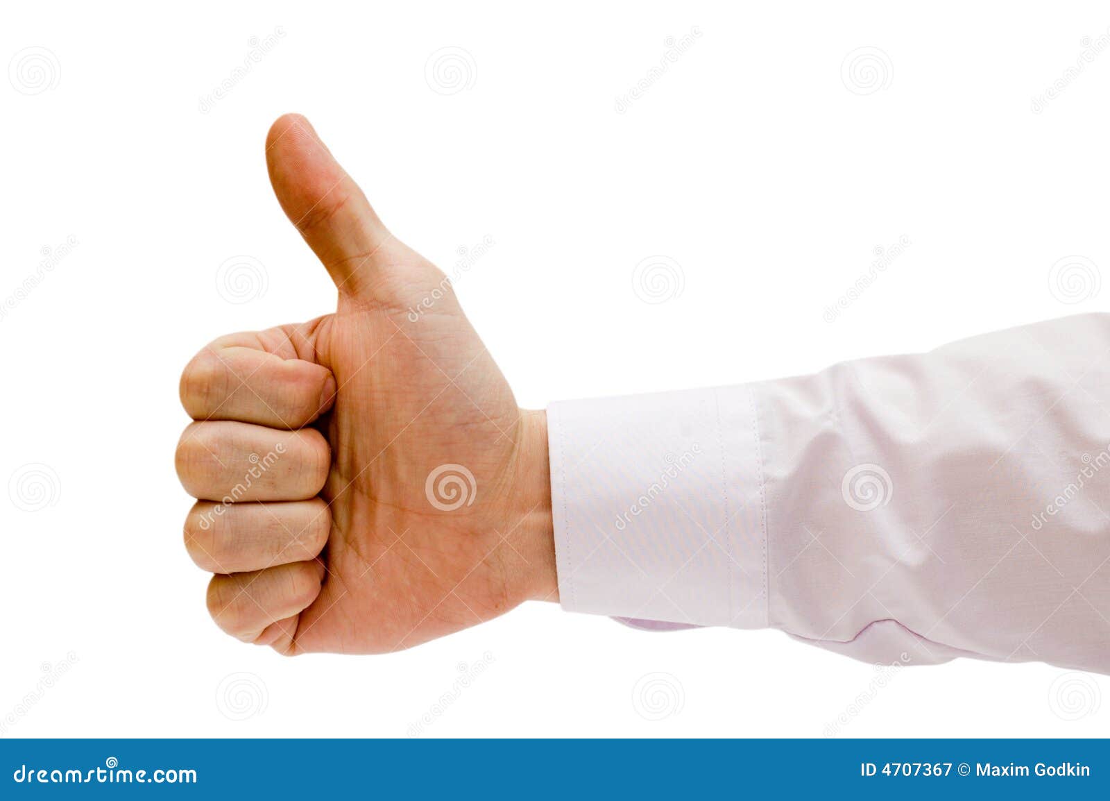The Hand with Big Finger Say Good Stock Image - Image of decision, hand ...