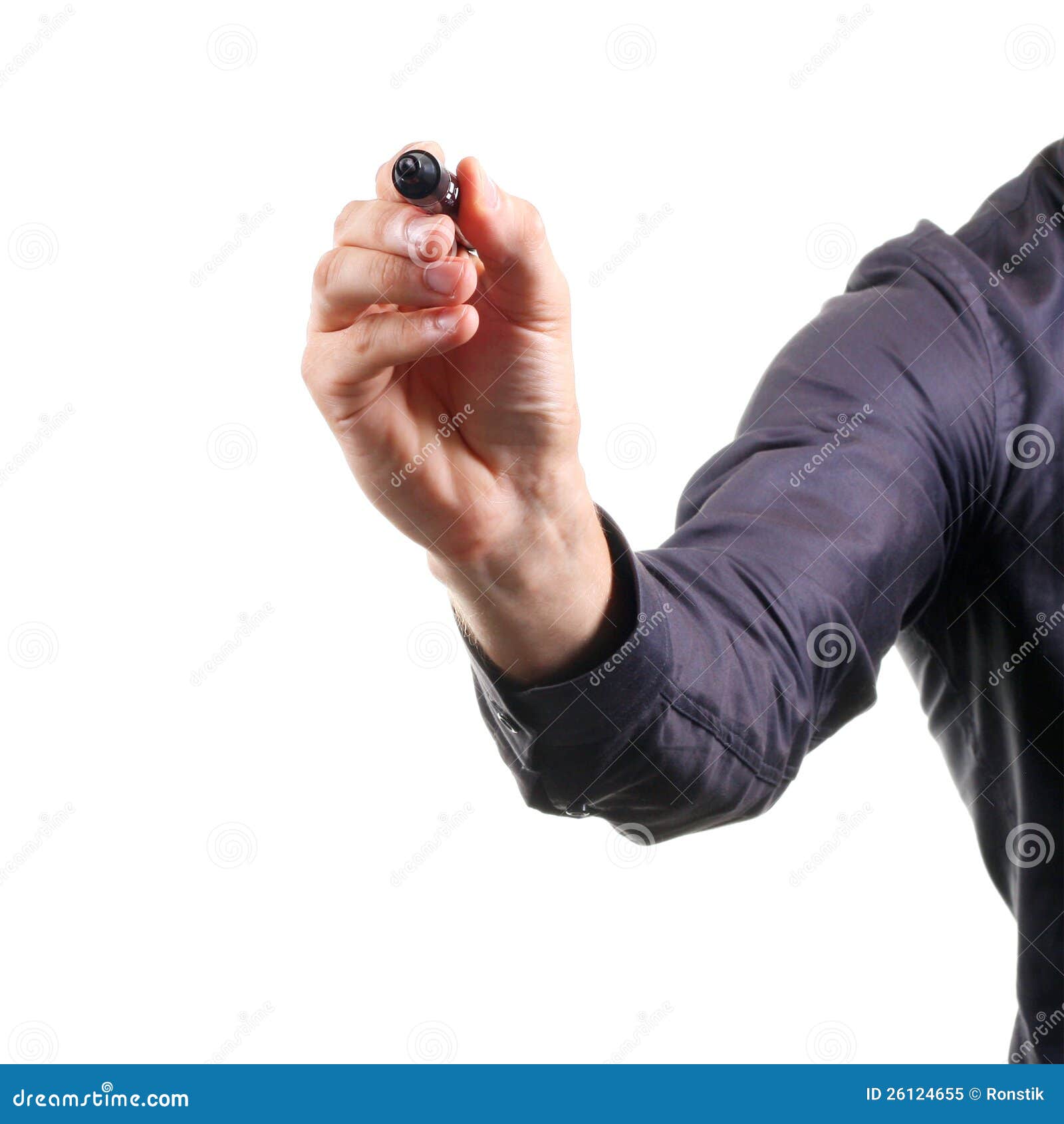 Black Marker And Picture With Drawn Hand And Stop Racism Placard On Red ...