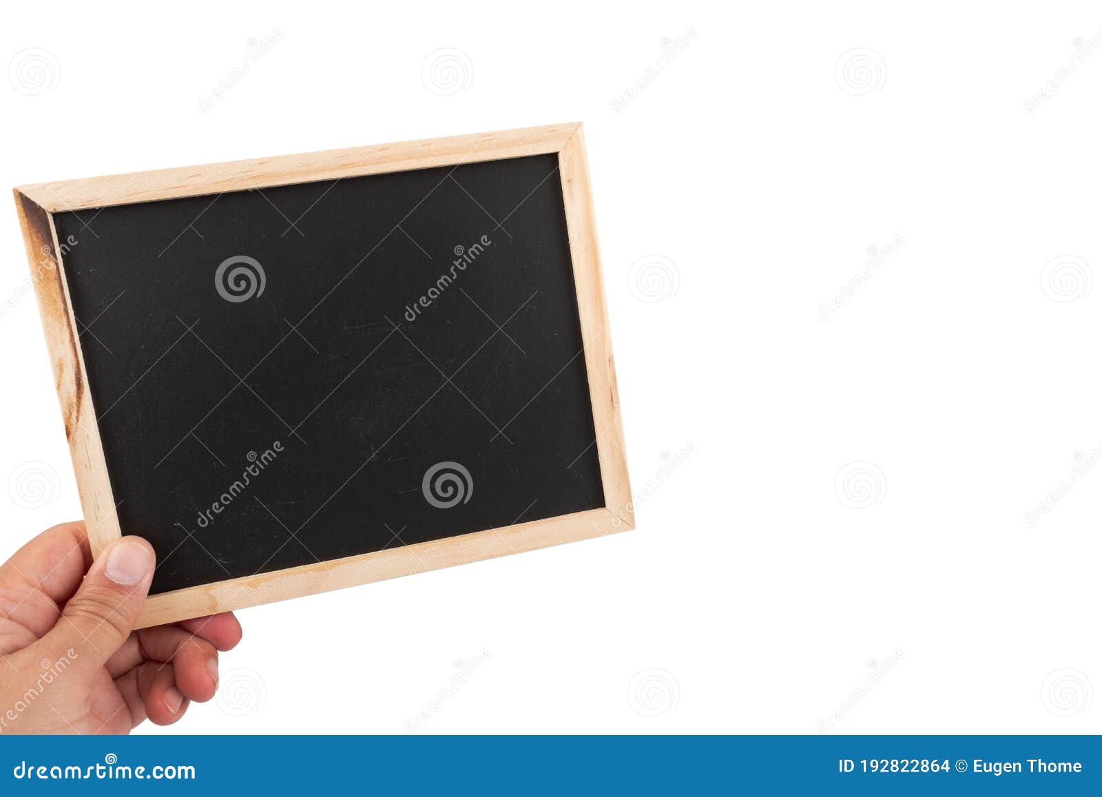 Hand with Blank Writing Board Stock Photo - Image of elementary ...