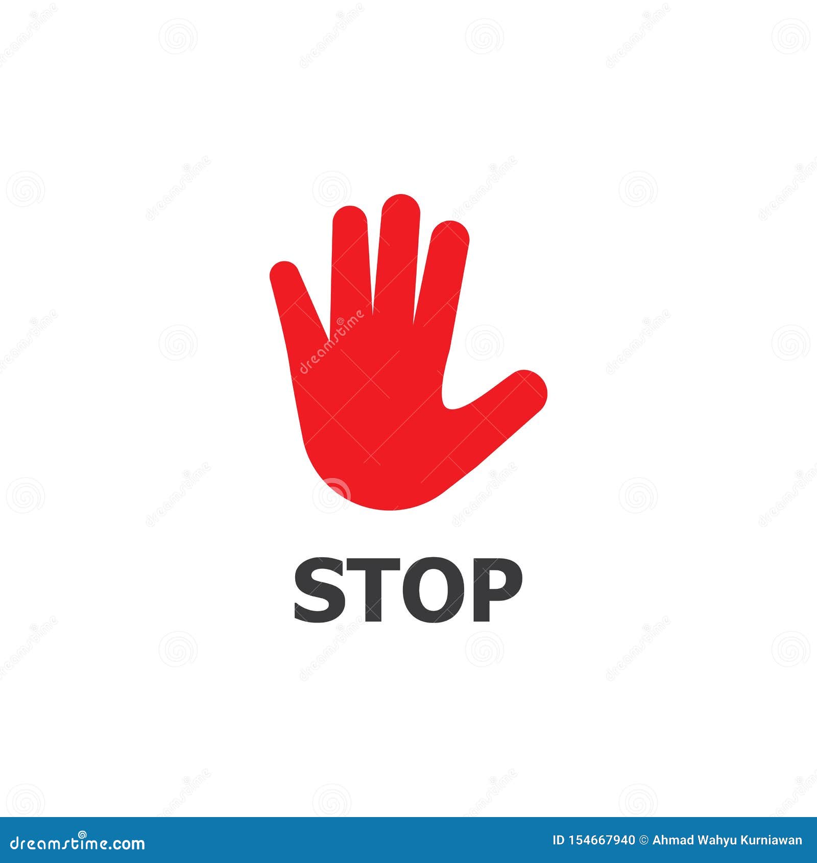 Hand blocking logo stock vector. Illustration of adblock - 154667940