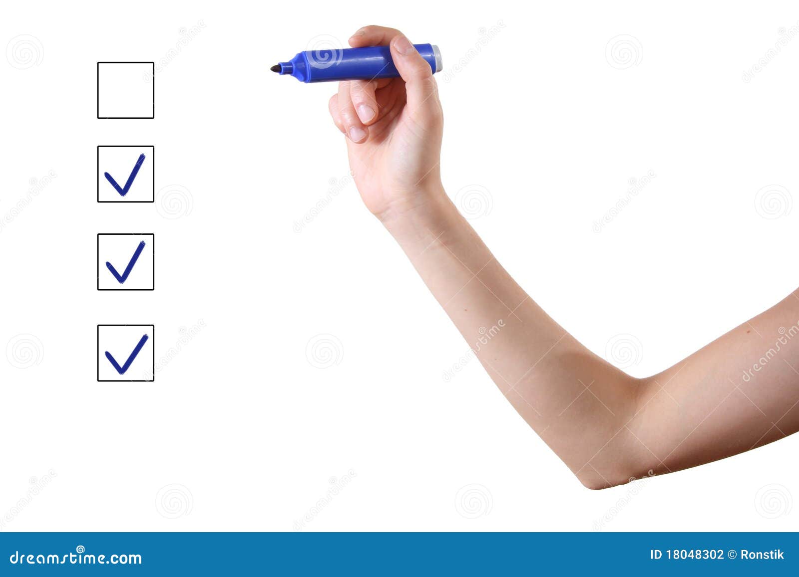 Hand with Blue Marker and Check Boxes Stock Photo - Image of background ... Hand with Blue Marker and Check Boxes Stock Photo - Image of background ...