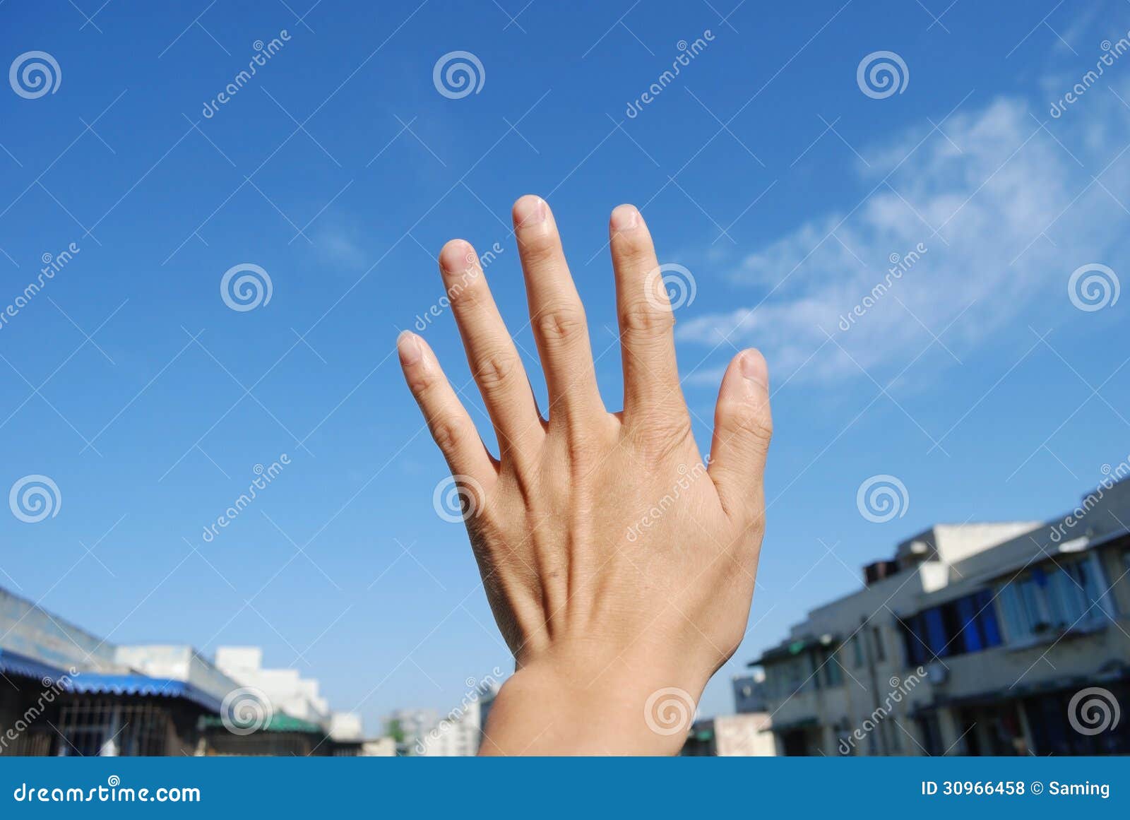 Hand stock photo. Image of blue, background, life, fist - 30966458