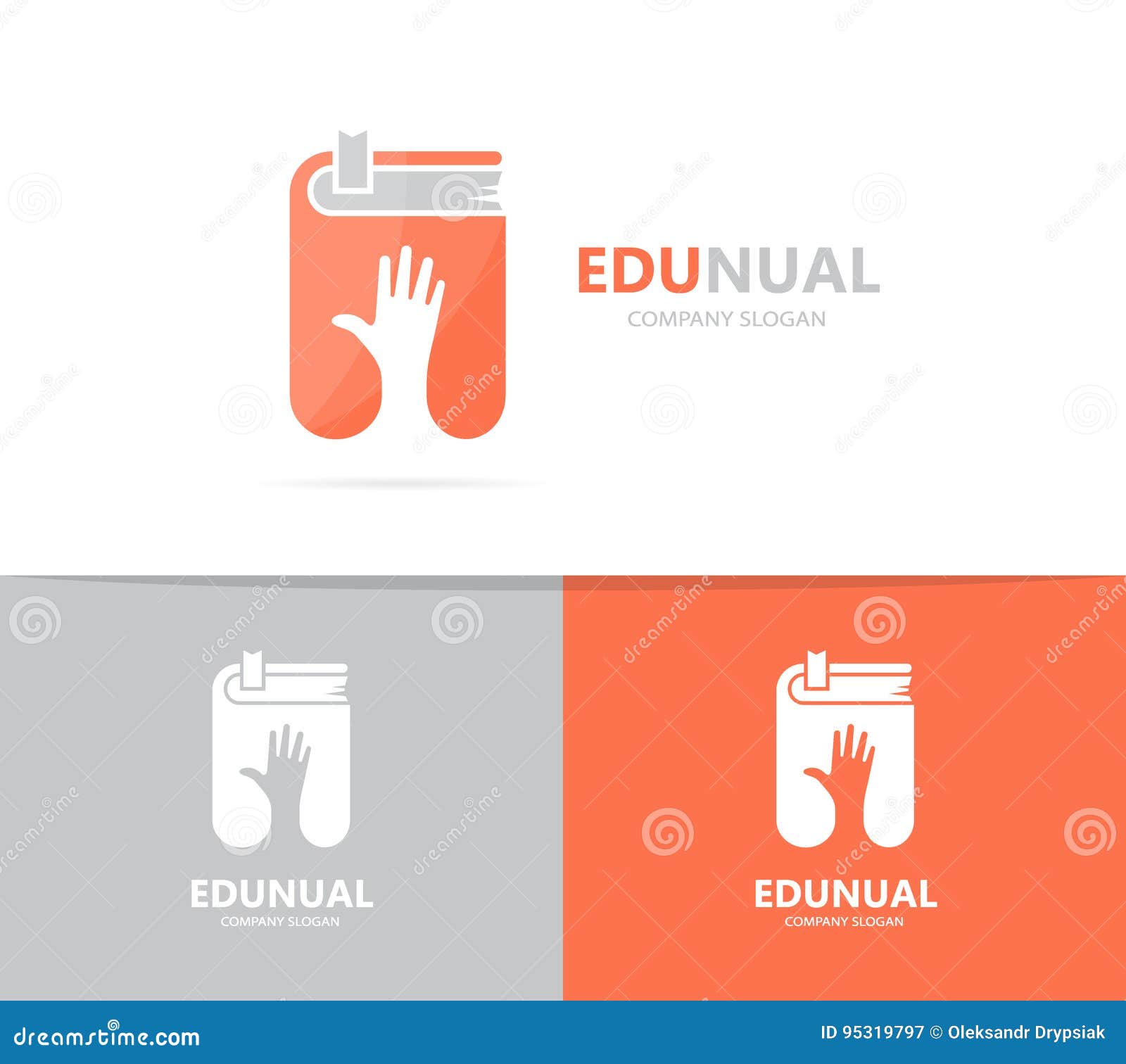 Hand and Book Logo Combination. Arm and Library Symbol or Icon. Unique ...