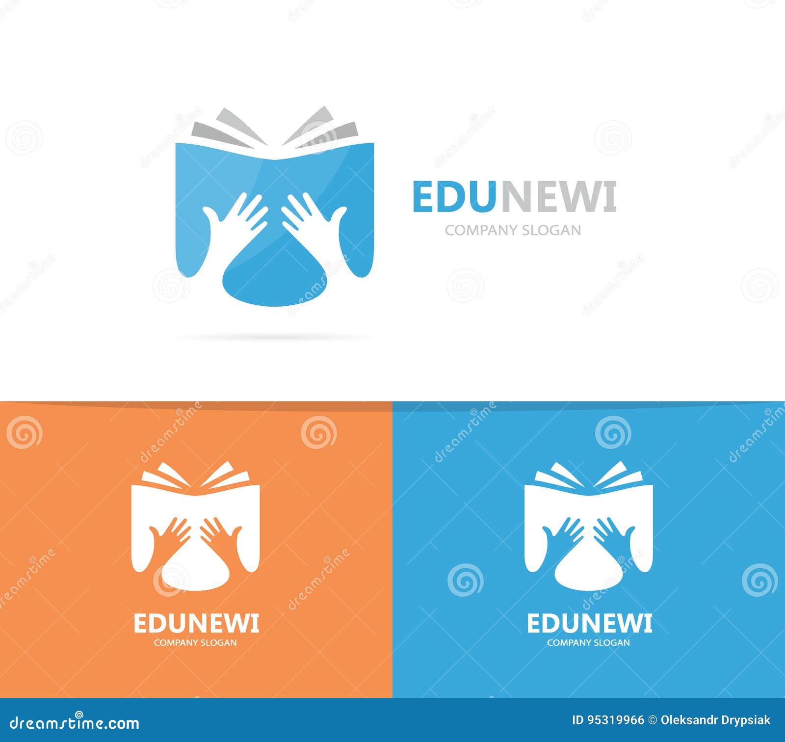 Hand and Book Logo Combination. Arm and Library Symbol or Icon. Unique ...