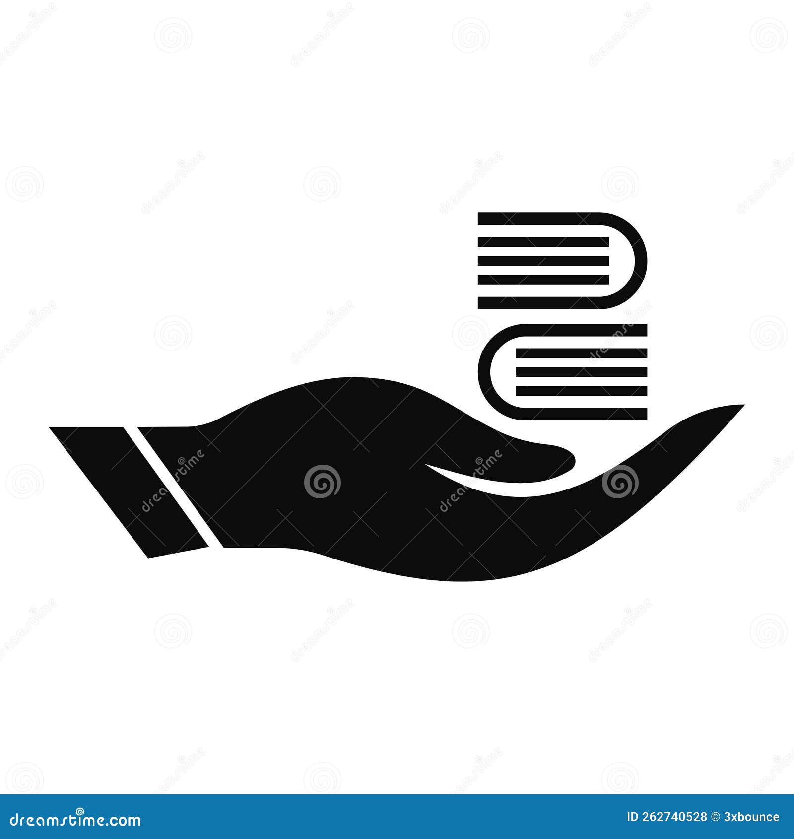 Hand Book Logo Design. Education Logo with Hand Concept Vector Stock ...