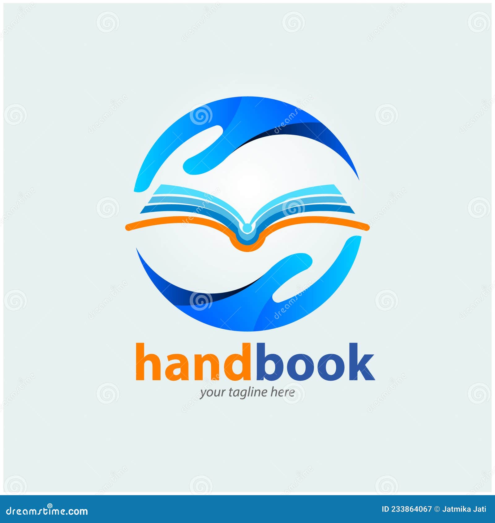 Hand book symbol stock vector. Illustration of foundation - 233864067